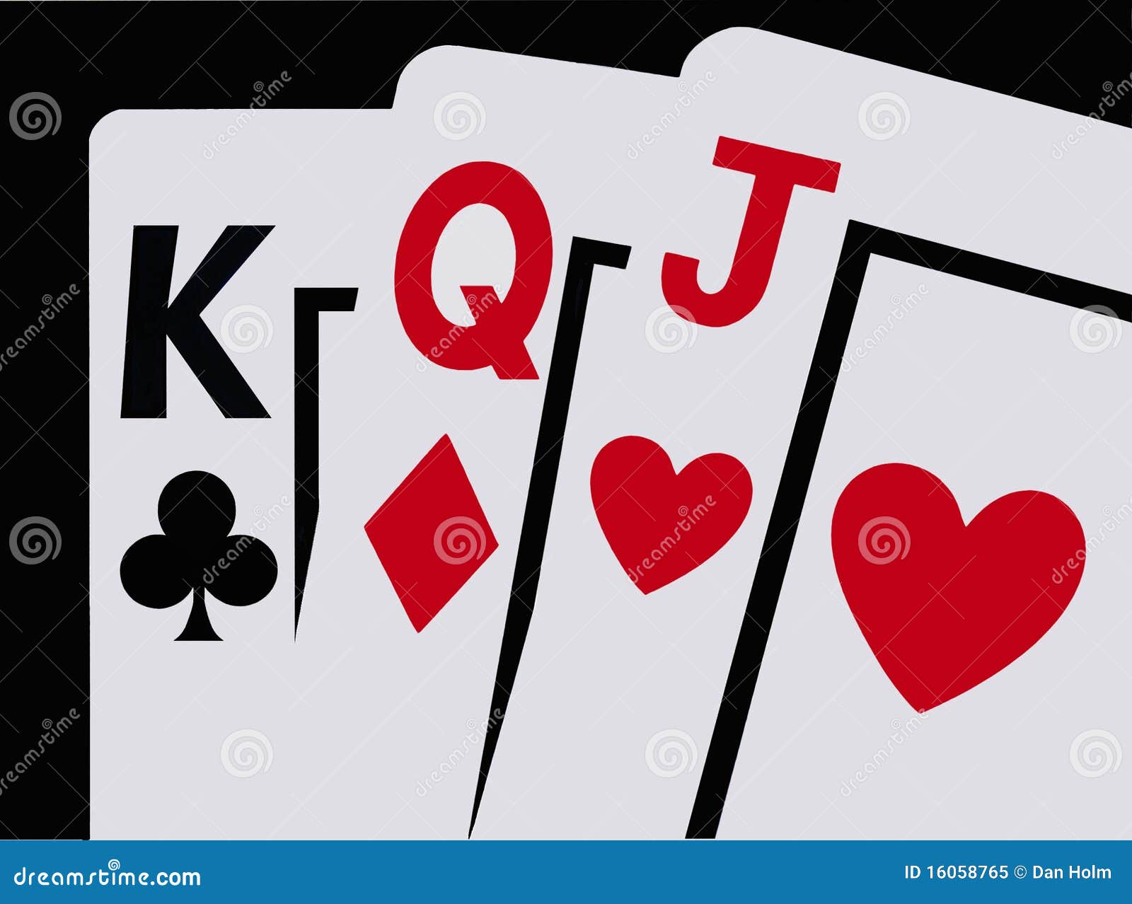 Three Cards stock image. Image of gaming, queen, royalty - 16058765