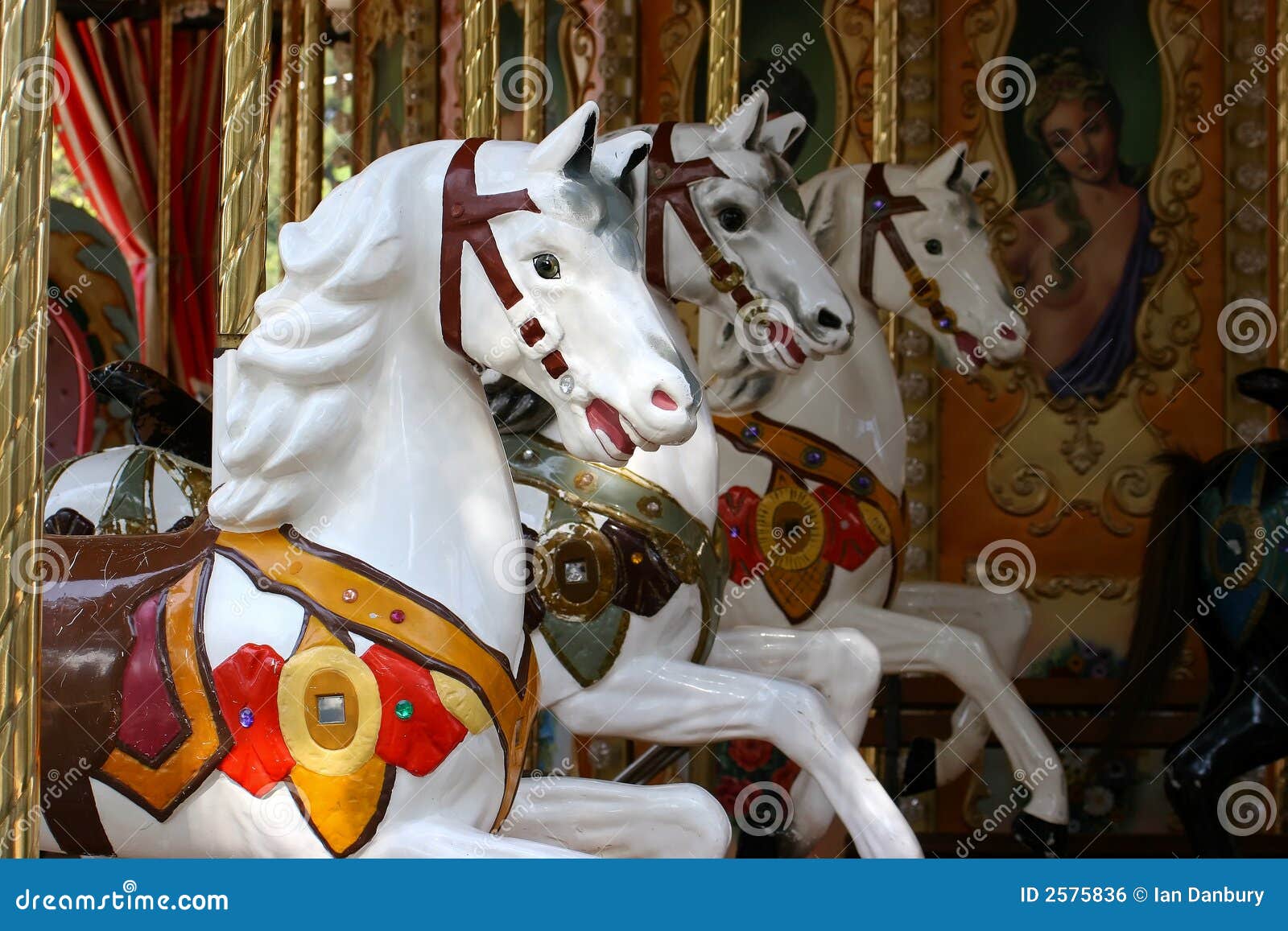 Three Carousel Horses Stock Photography | CartoonDealer.com #57291200