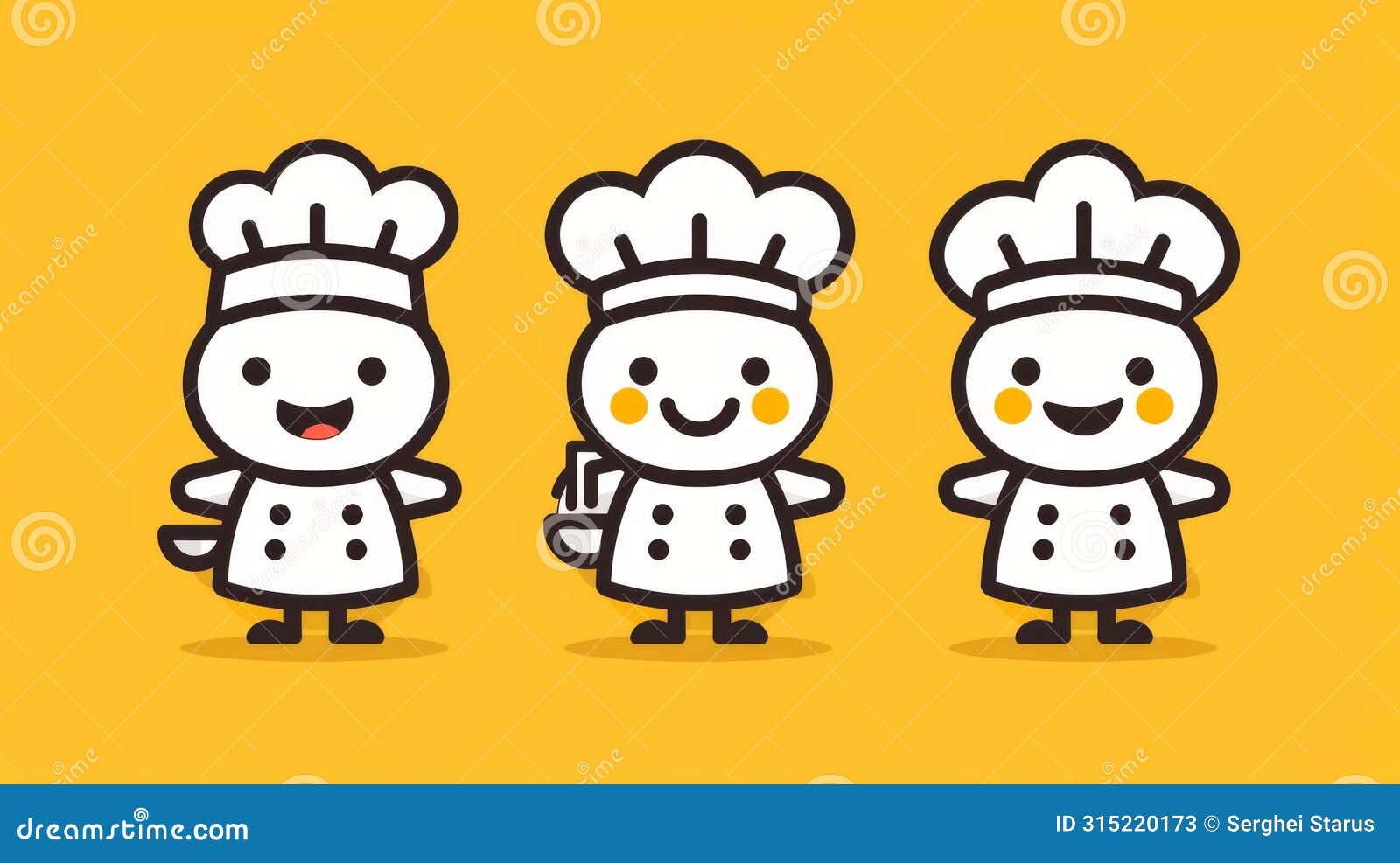 Chefs Of Different Cuisines In Icon Set Royalty-Free Stock Image ...