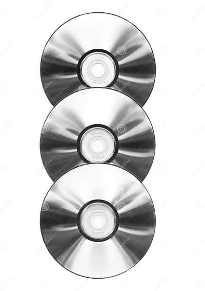 Three cd isolated stock image. Image of duplication, online - 580389