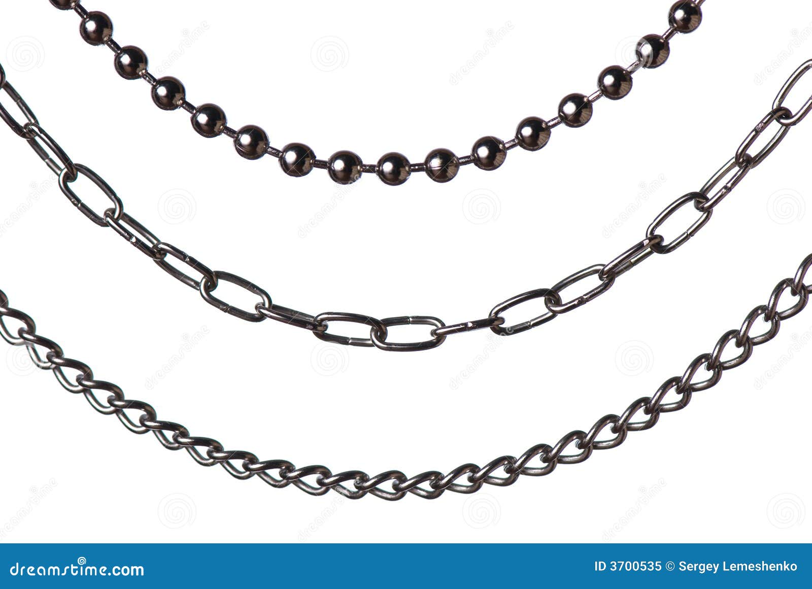 Three Chain Segments Royalty-Free Stock Photo | CartoonDealer.com #3700485