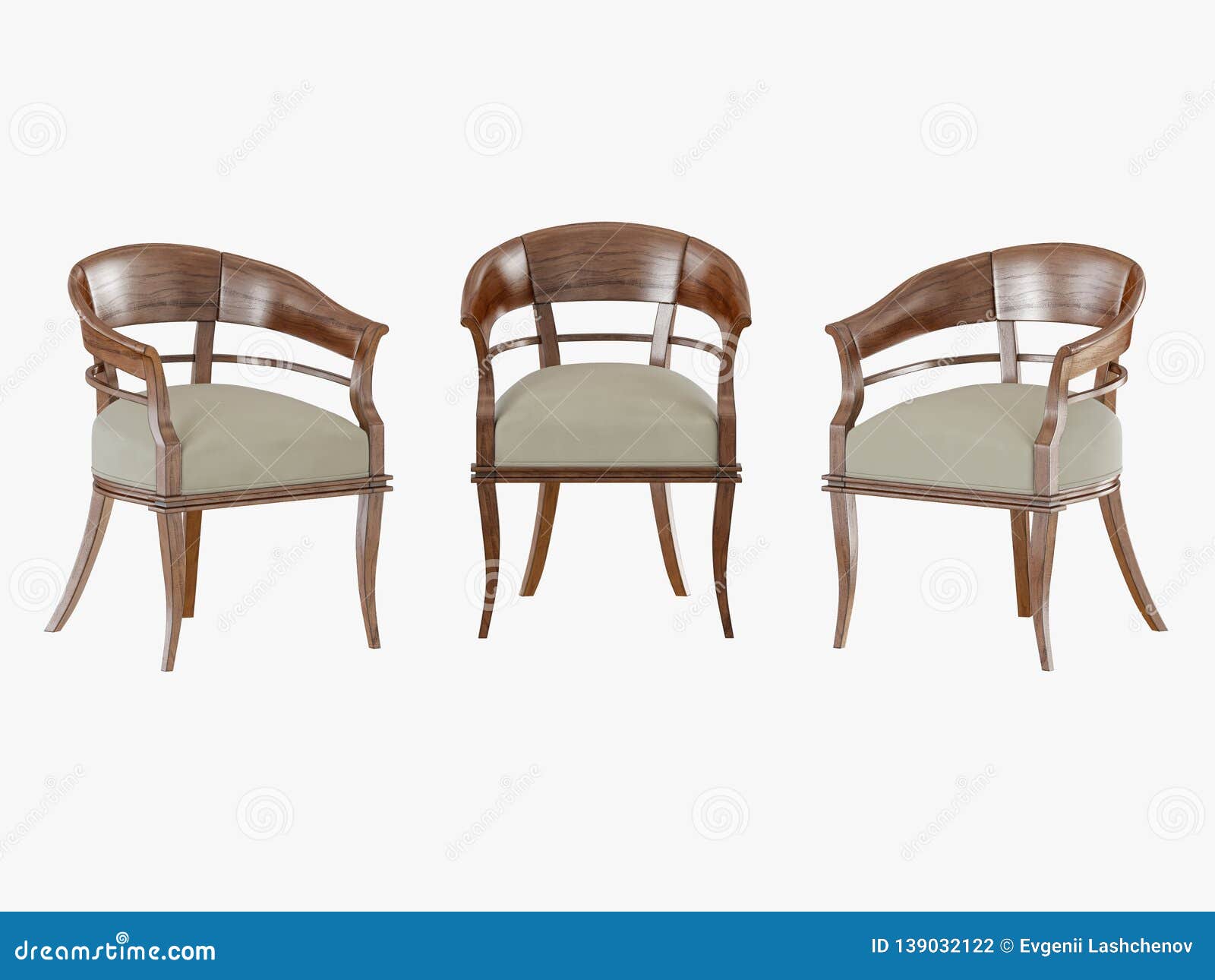 Three Chair For Director, Camera And Star Under The Spotlight. Cartoon ...