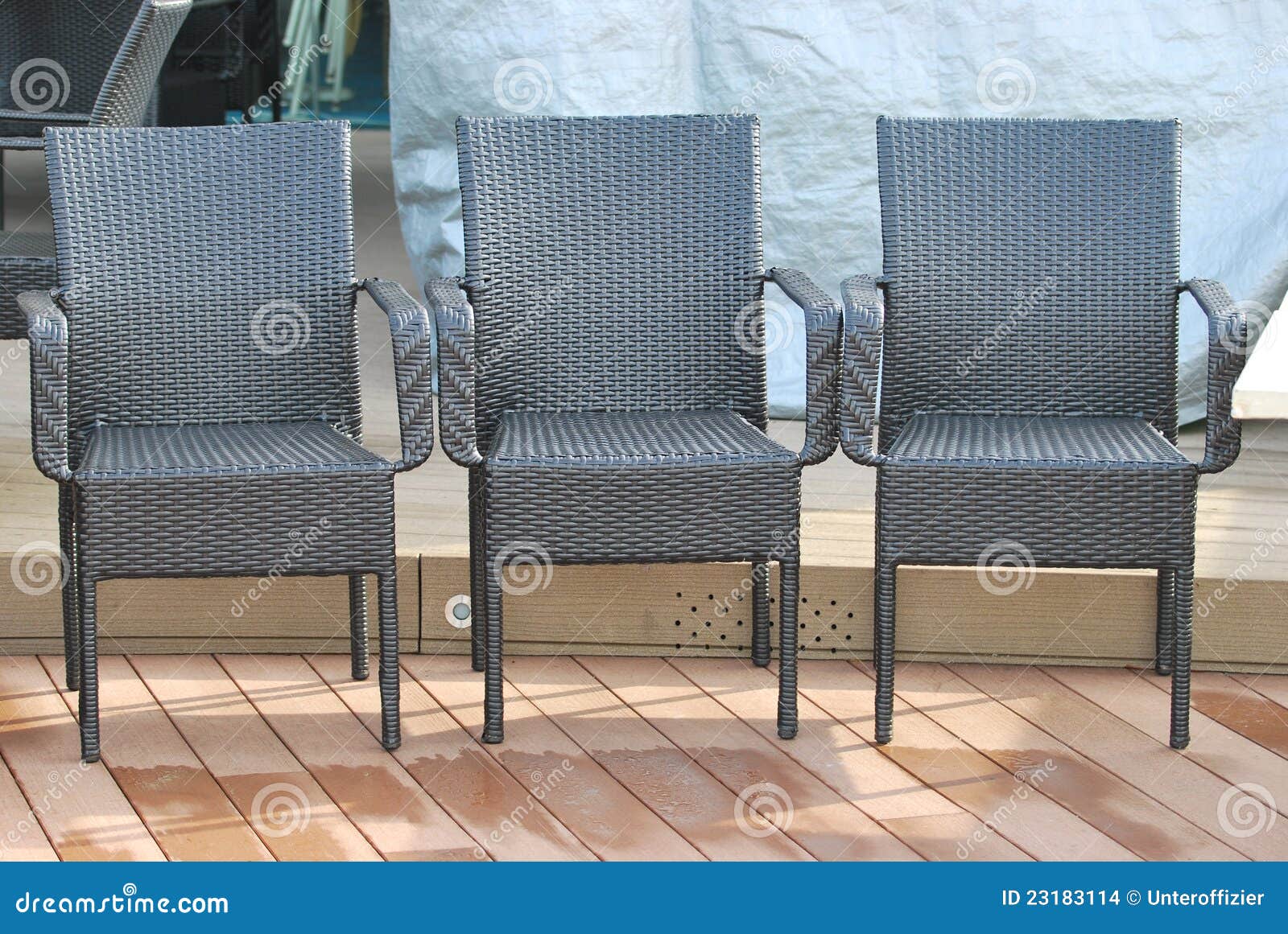 Three Chairs stock photo. Image of three, rest, alignment - 23183114