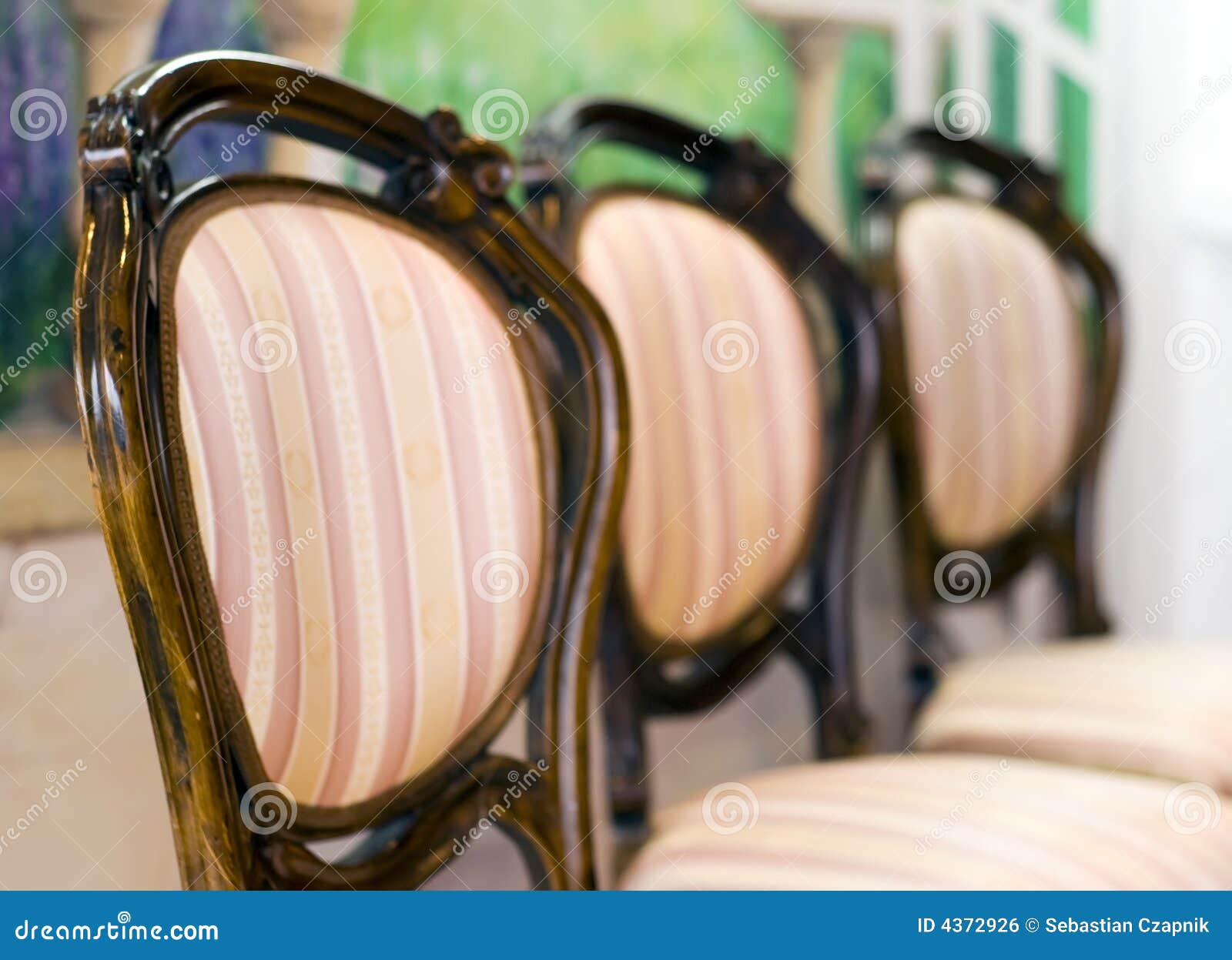 Three chairs stock photo. Image of decorated, elegant - 4372926