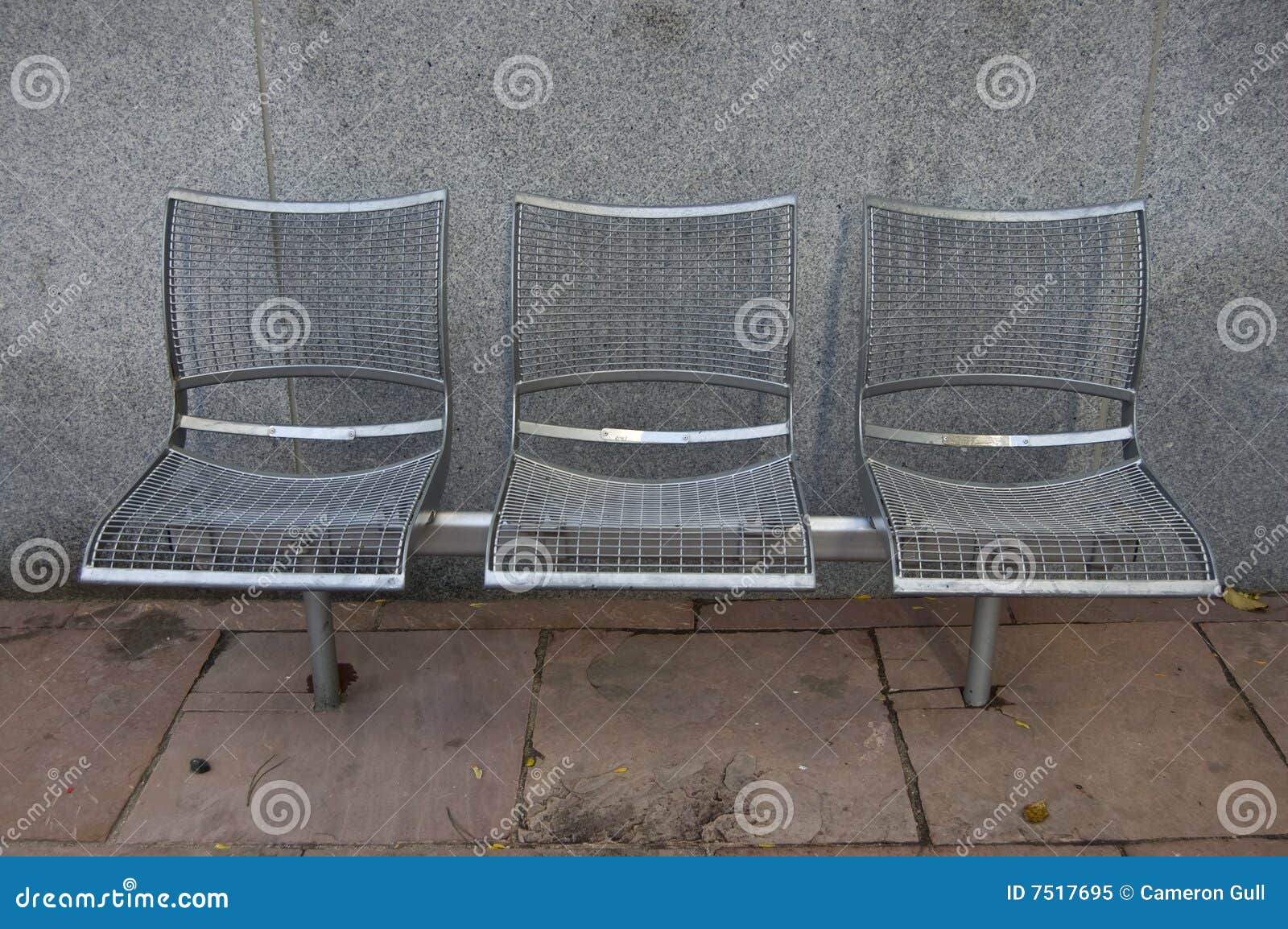 Three Chairs stock image. Image of mesh, chairs, outdoors - 7517695