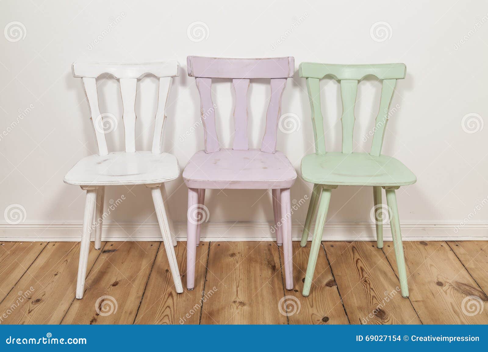 Three chairs stock photo. Image of waiting, wood, medical - 69027154