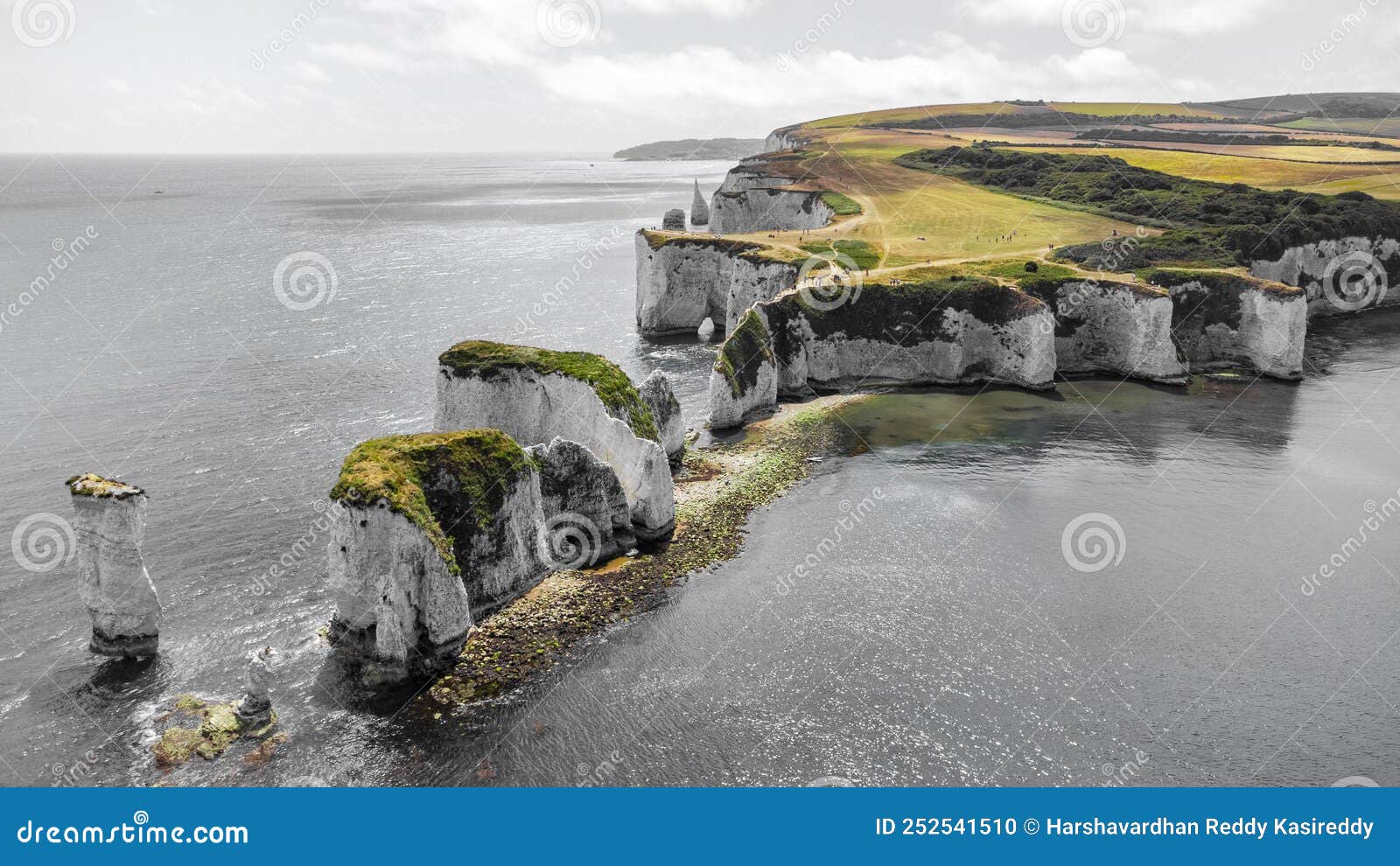 Old Harry Rocks stock photo. Image of england, attraction - 252541510