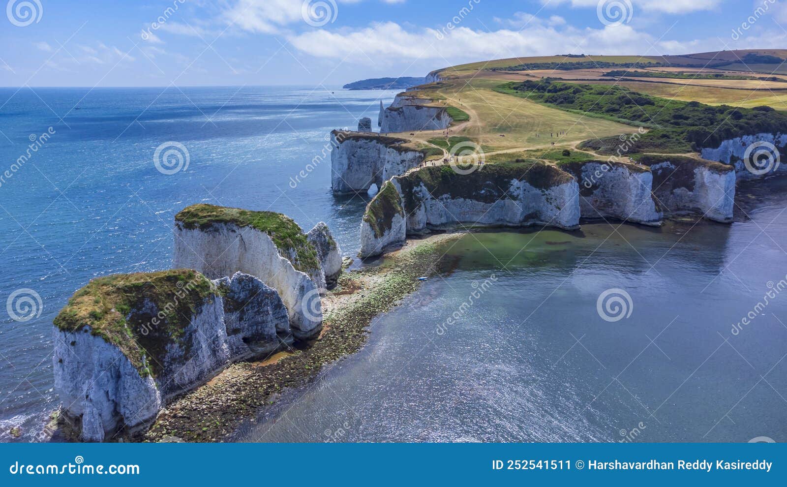 Old Harry Rocks stock image. Image of attraction, needles - 252541511