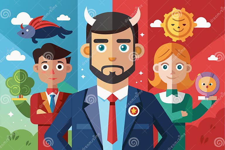 Three Characters Represent Various Ideological Differences in a ...