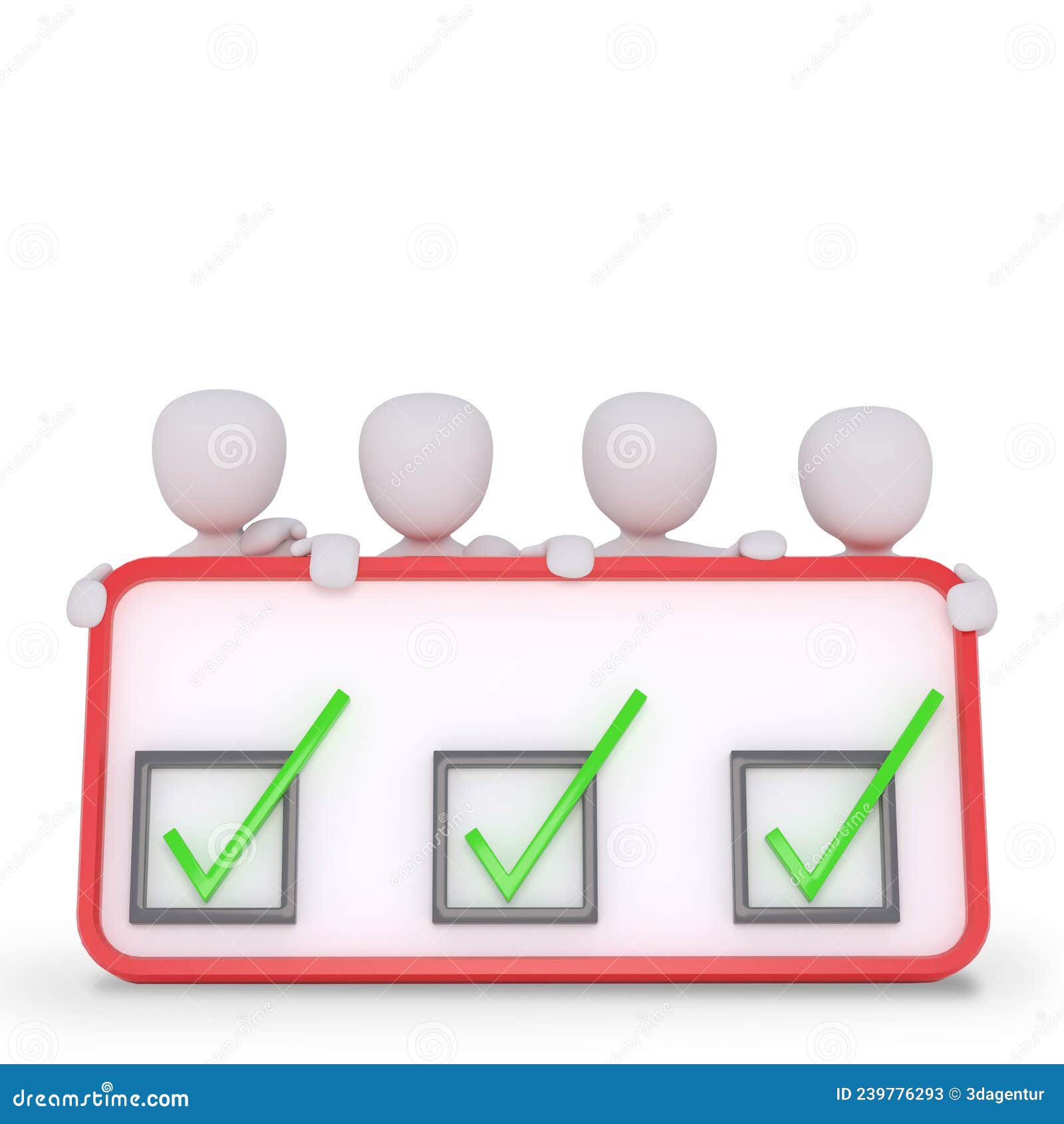 Three check marks are done stock illustration. Illustration of bullet ...