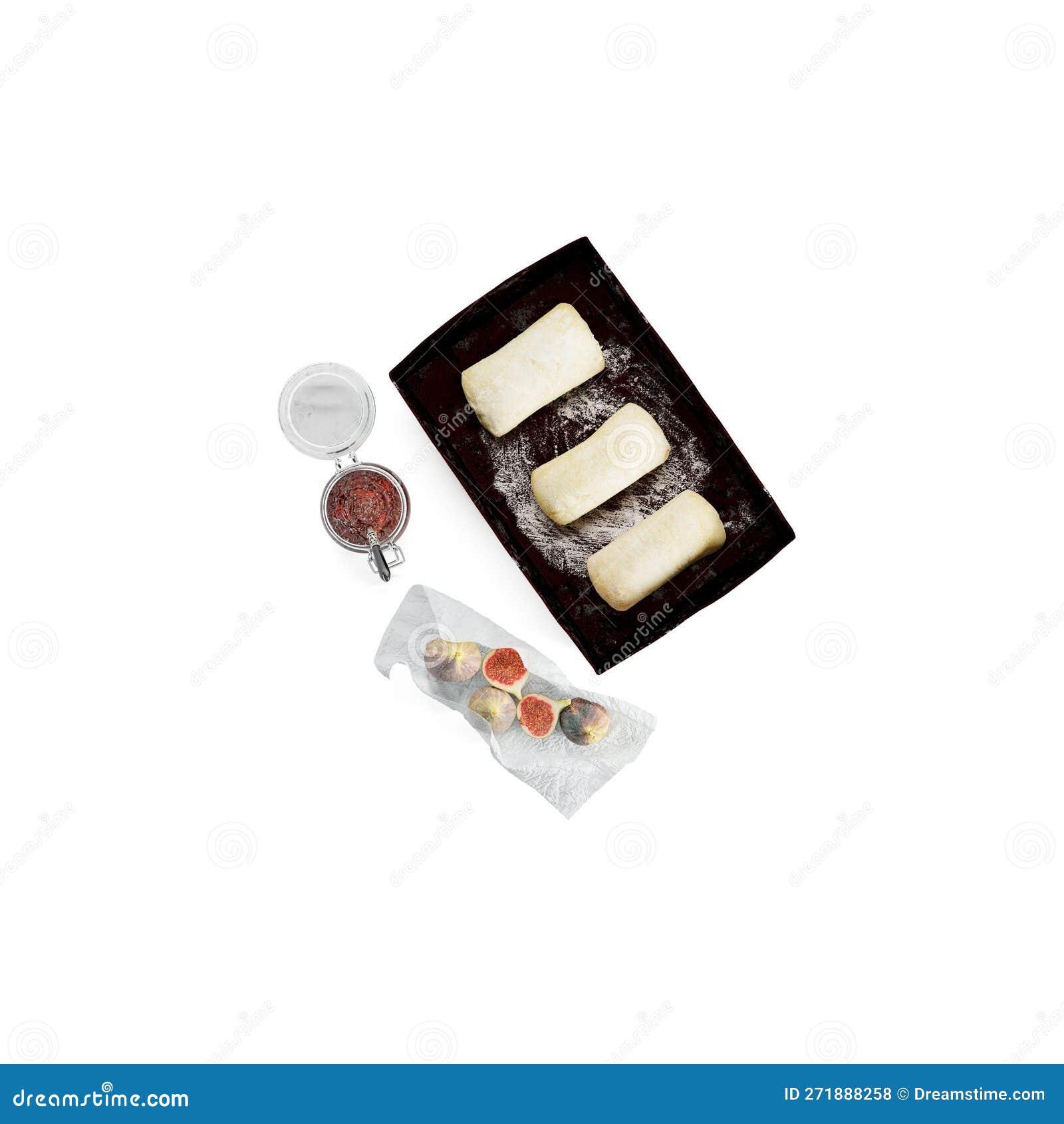 Three Cheeses in Separate Packs on a White Surface Next To Some Drinks ...