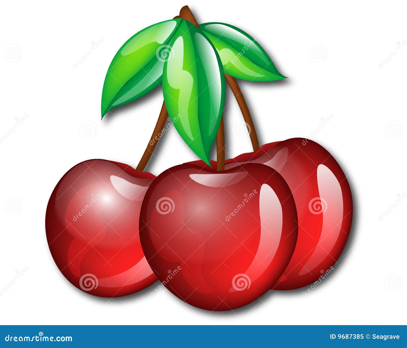 Cherries Vector Illustration | CartoonDealer.com #53019802