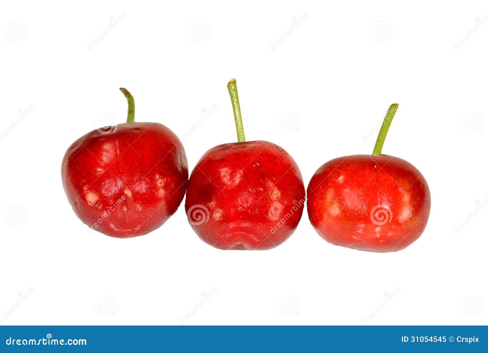 Three cherries stock image. Image of healthy, three, fruit - 31054545