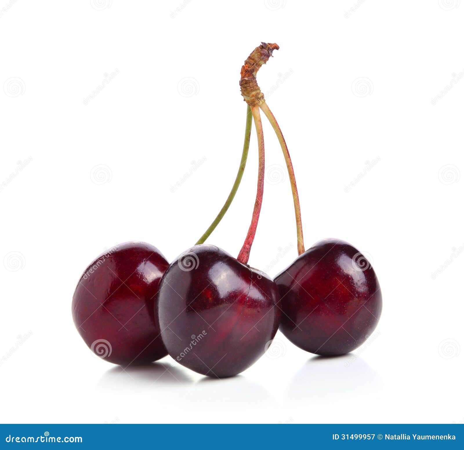 Three cherries stock image. Image of summer, healthy - 31499957