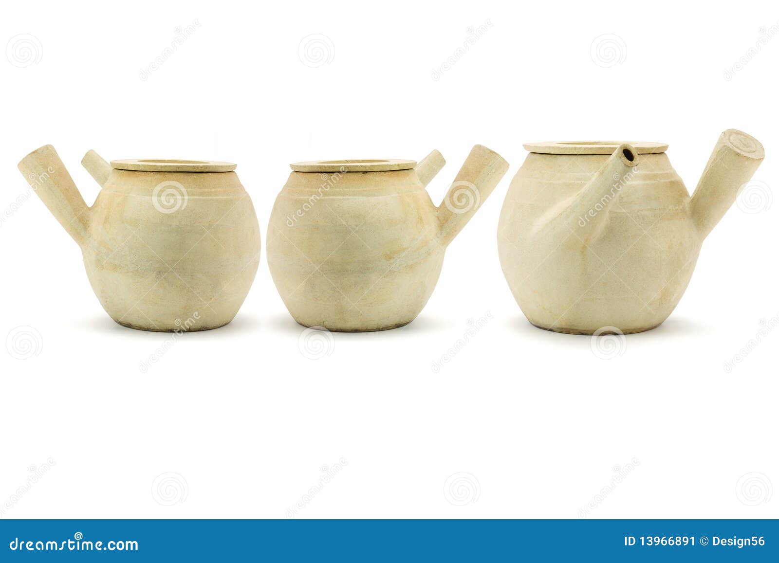 Three Chinese clay pots stock image. Image of clay, colour - 13966891