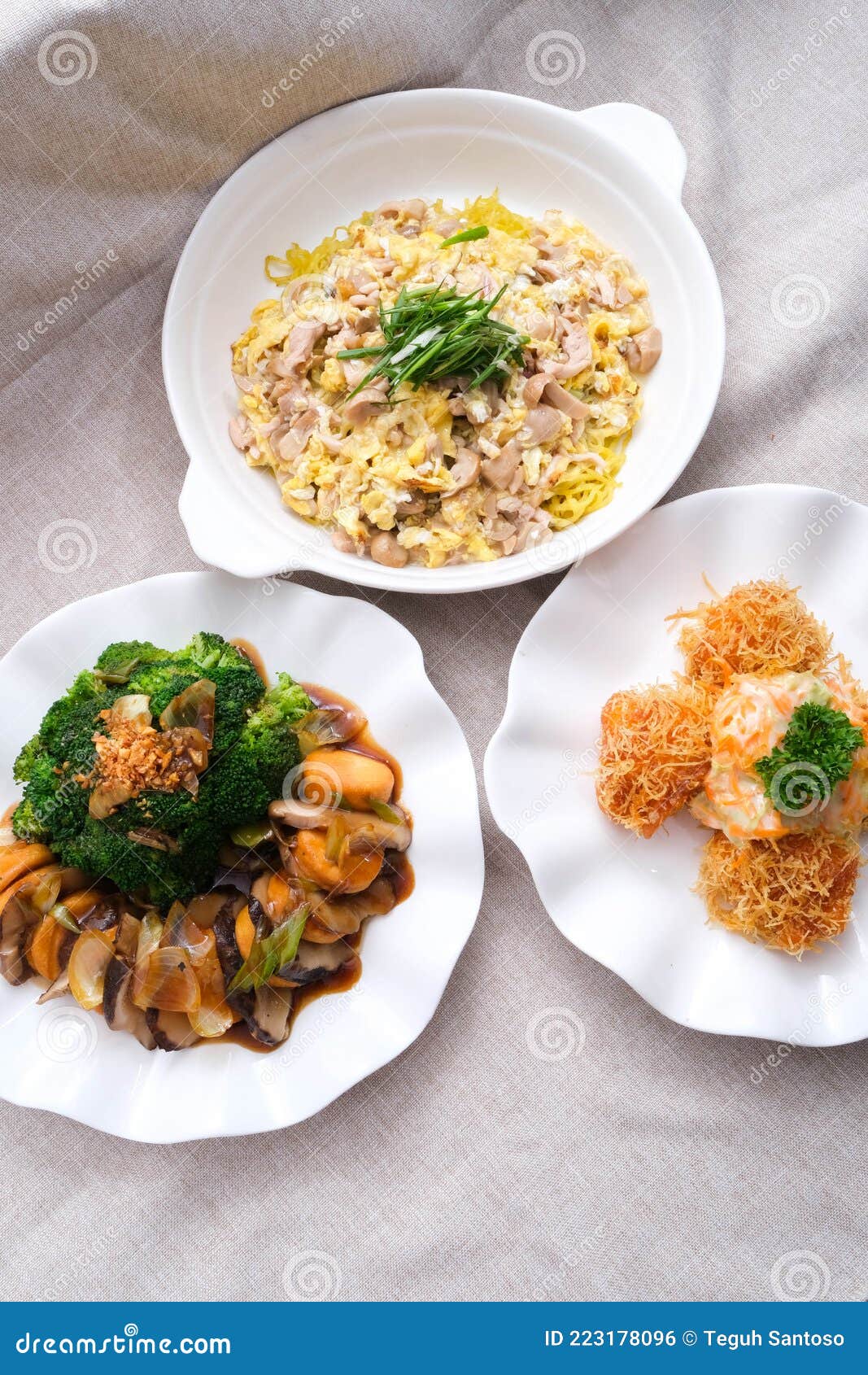 Three Chinese Menu Restorant Stock Photo - Image of three, food: 223178096
