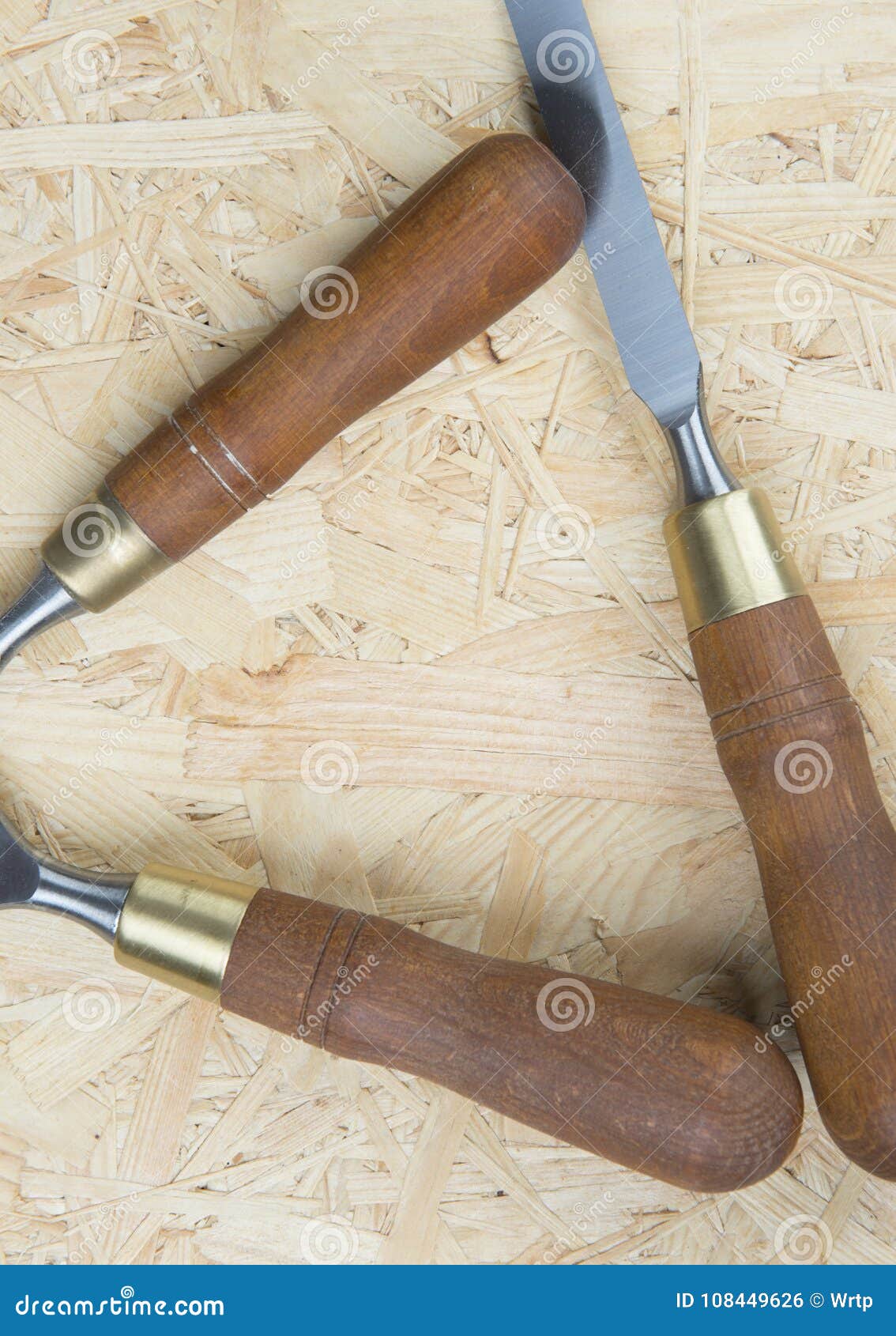 Three Chisels on a Pink Background Stock Photo - Image of visible ...