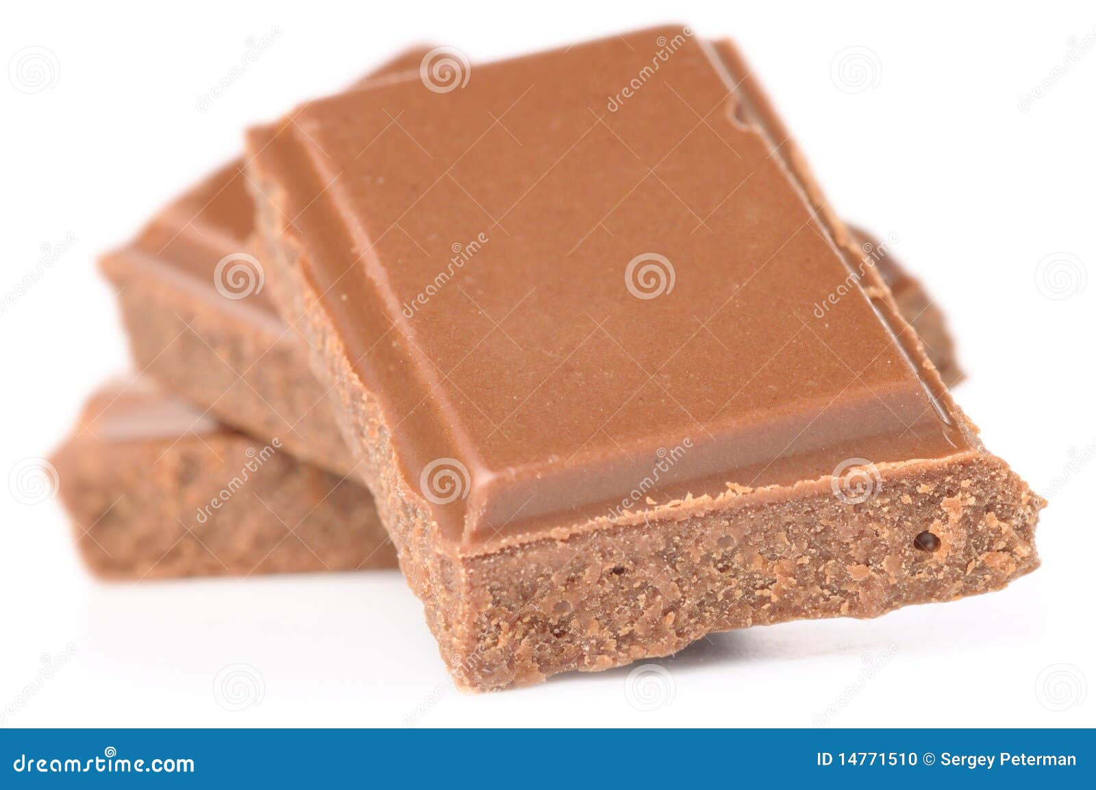 Three Chocolate Bars Cutout Stock Photo - Image of detail, sweet: 14771510