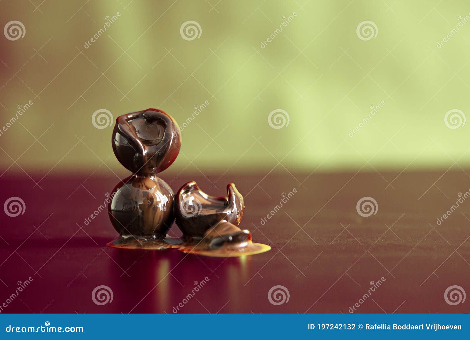 Chocolate with Chocolate Melting Stock Photo - Image of colors ...