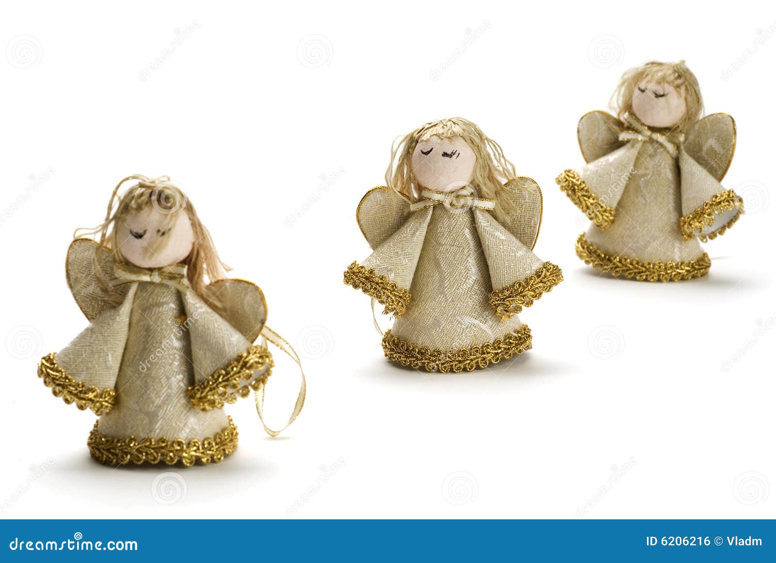 Three Christmas angels stock photo. Image of figurine - 6206216