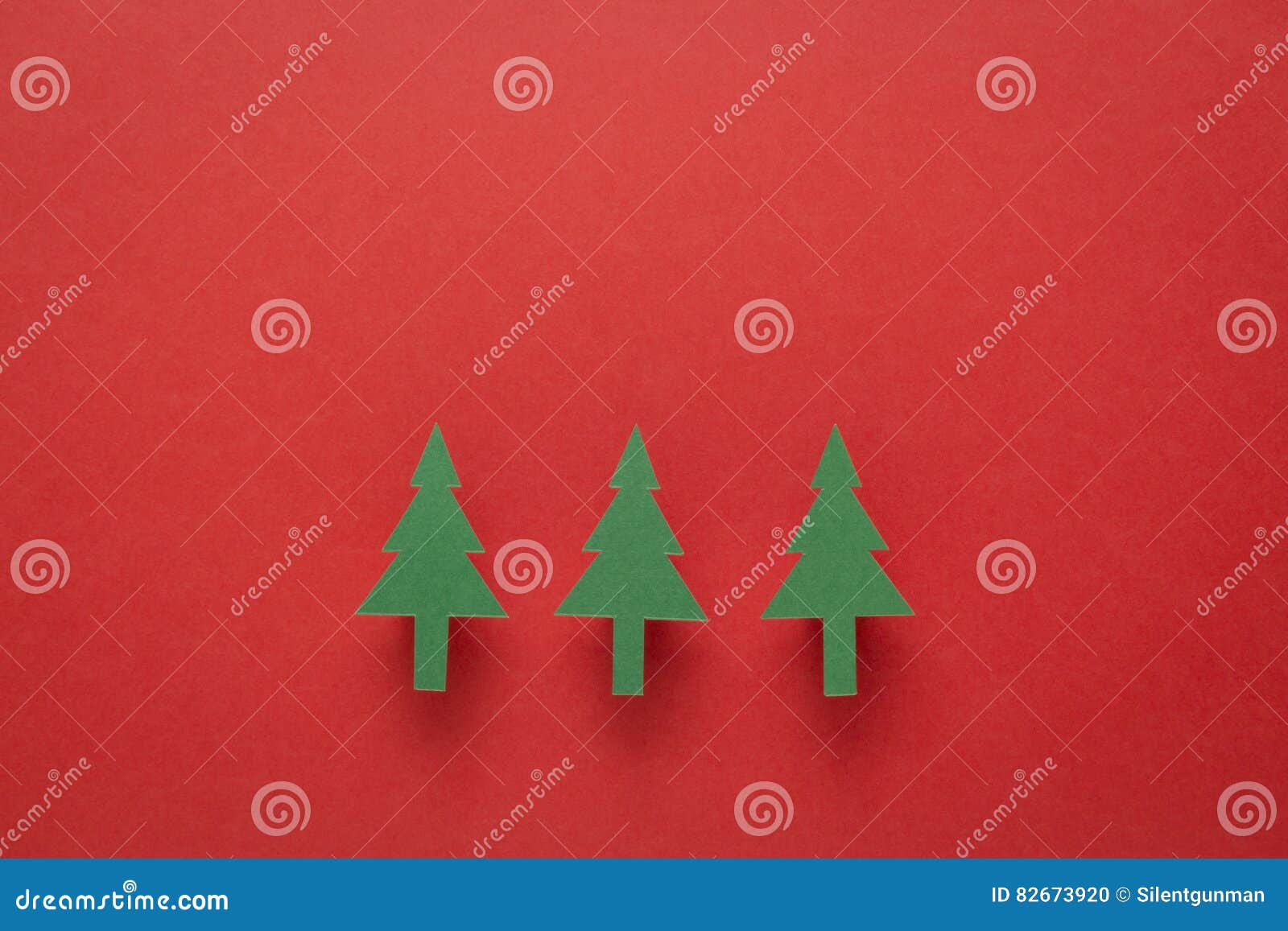 Three Christmas Tree Shadow Stock Photo - Image of greeting, modern ...