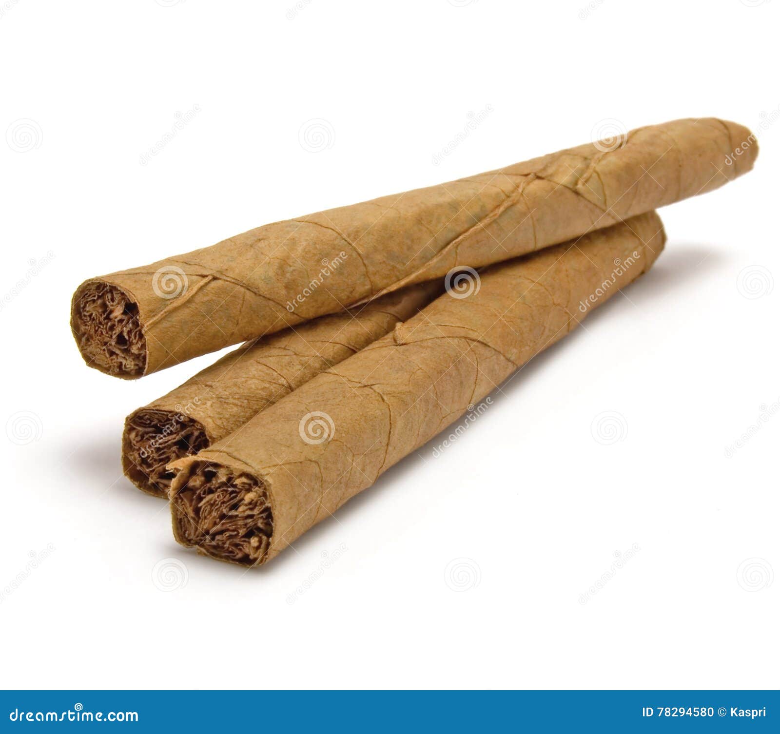 Three Cigar Stack Macro Closeup, Isolated Cuban Cigars, Gentle Shadow ...