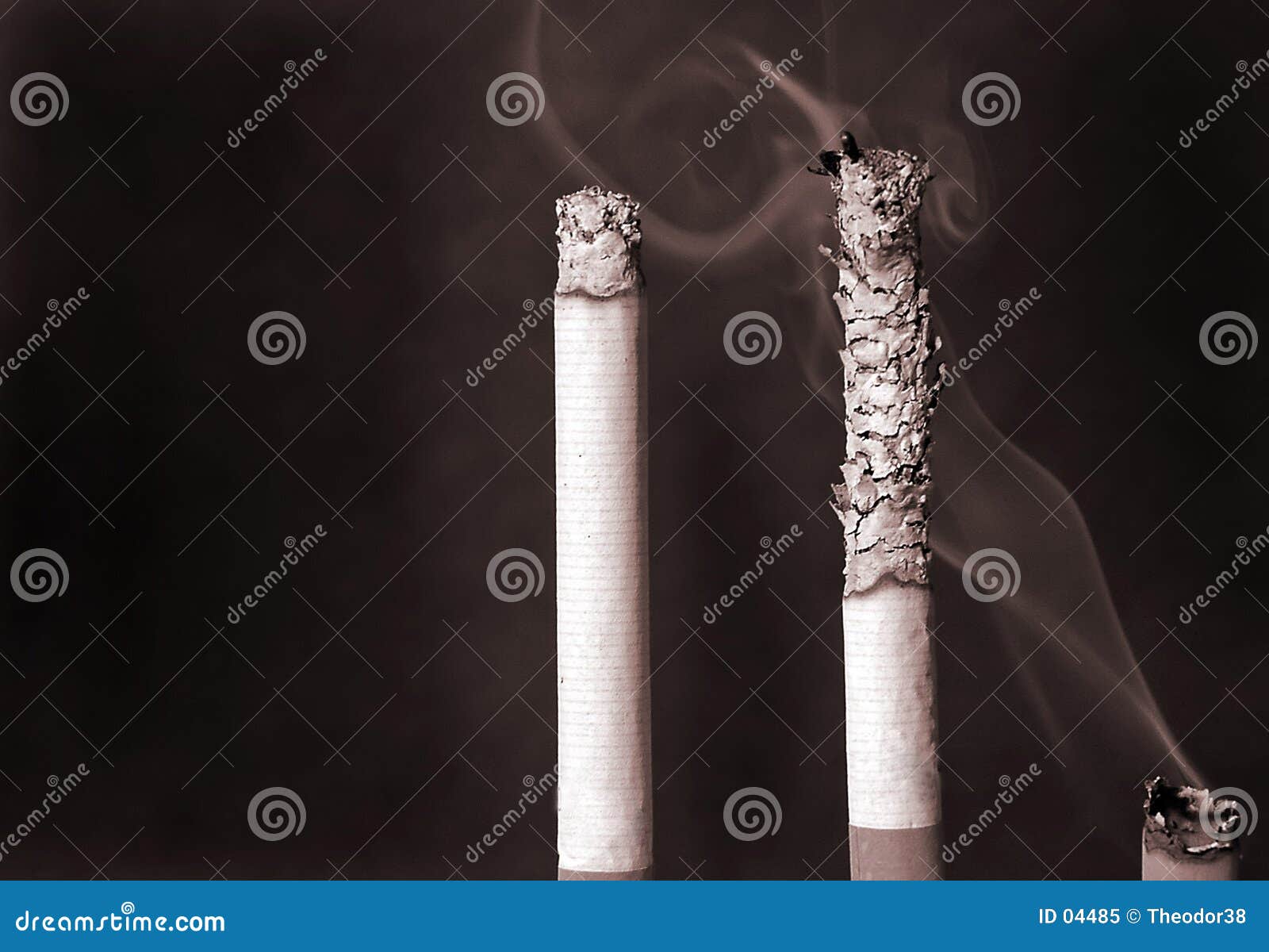Three cigarettes stock image. Image of health, cigarette - 4485