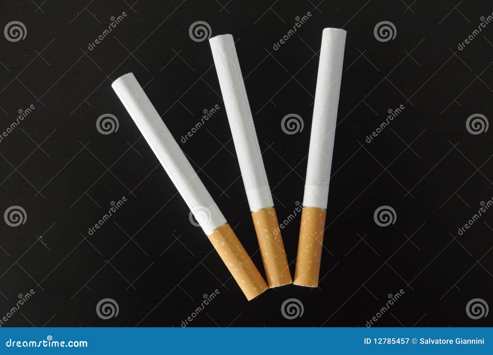 Three cigarettes stock image. Image of filter, cigarettes - 12785457