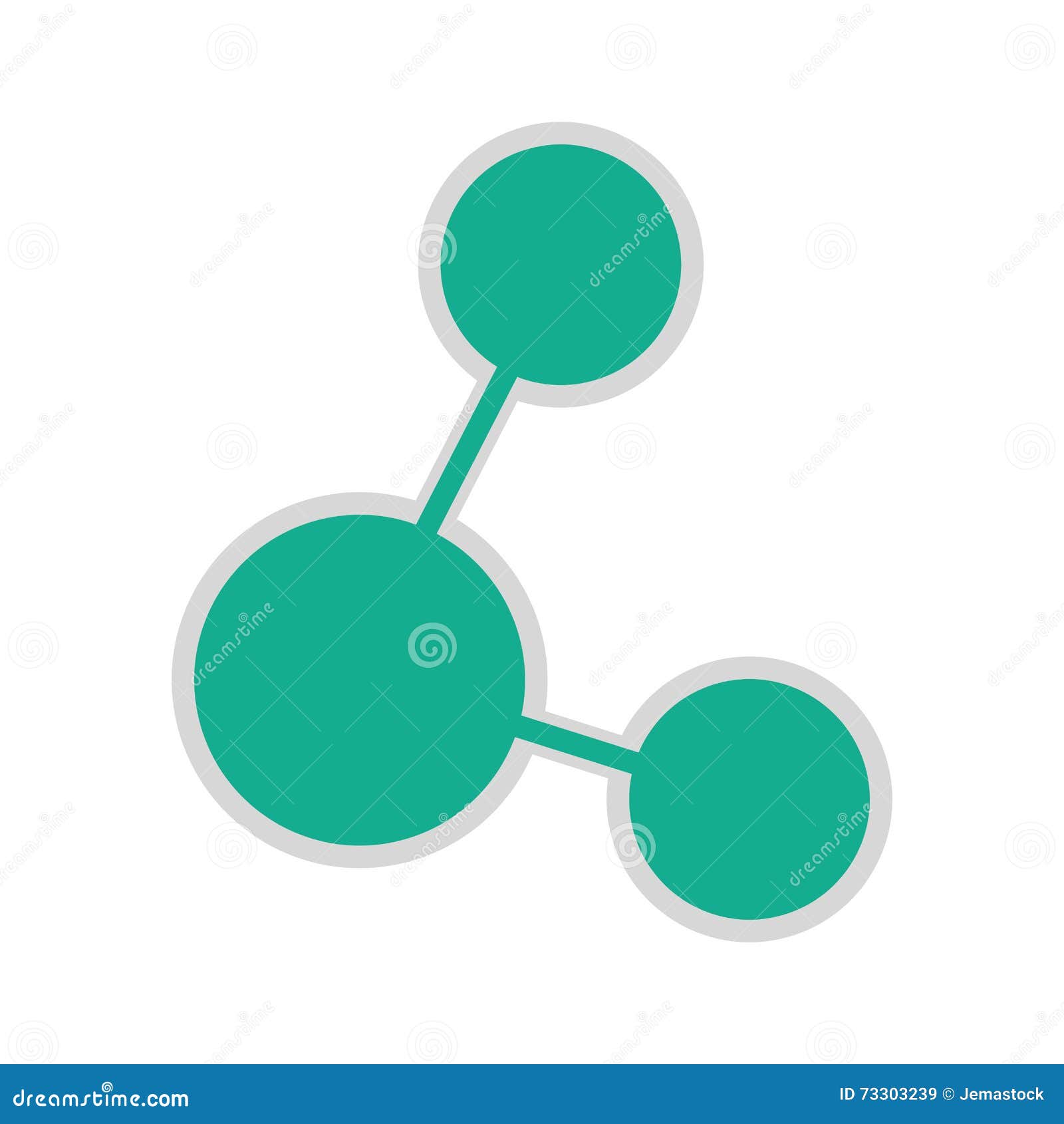 Three Circle Diagram Icon Design Stock Illustration - Illustration of ...