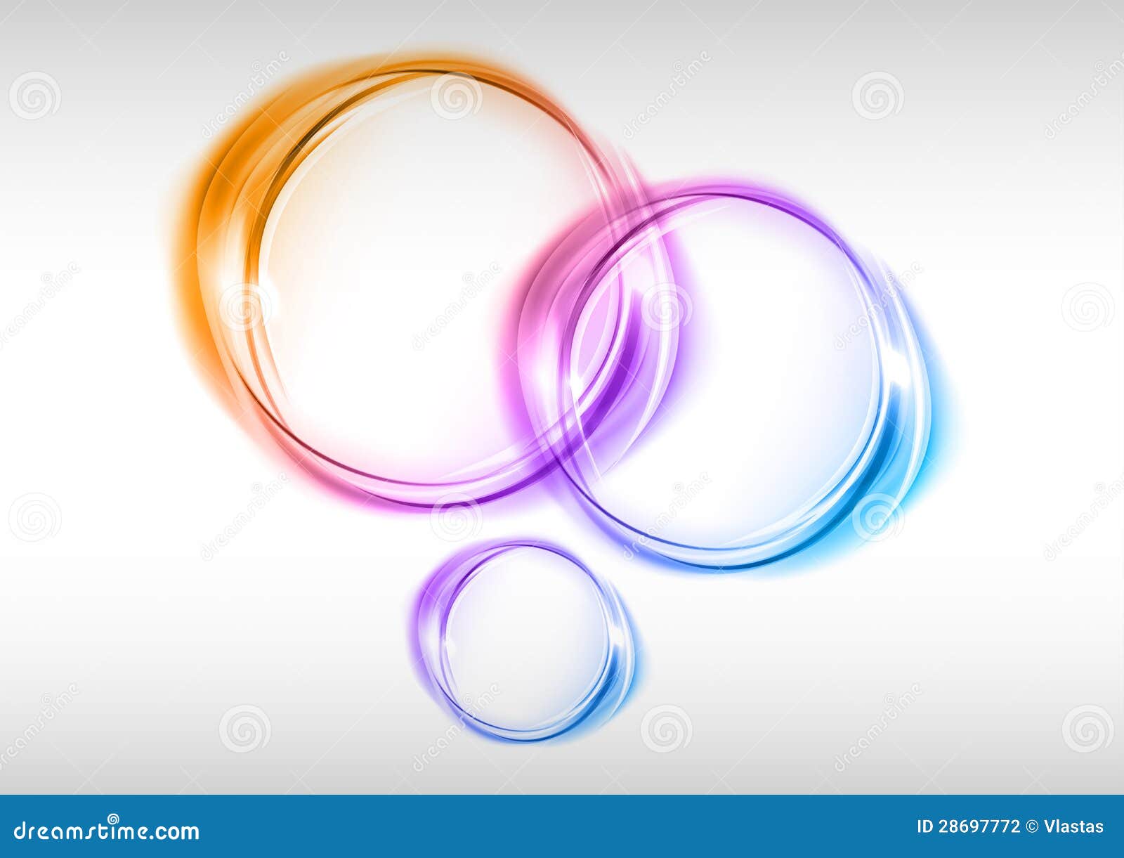 Three circles stock vector. Illustration of blank, gradient - 28697772
