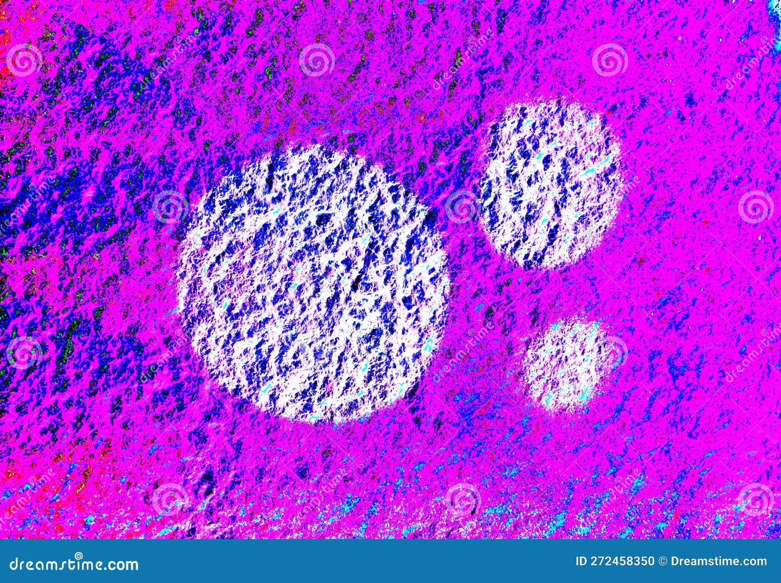 Three Circles of Different Sizes, Abstraction, Large Round Spots. Stock ...