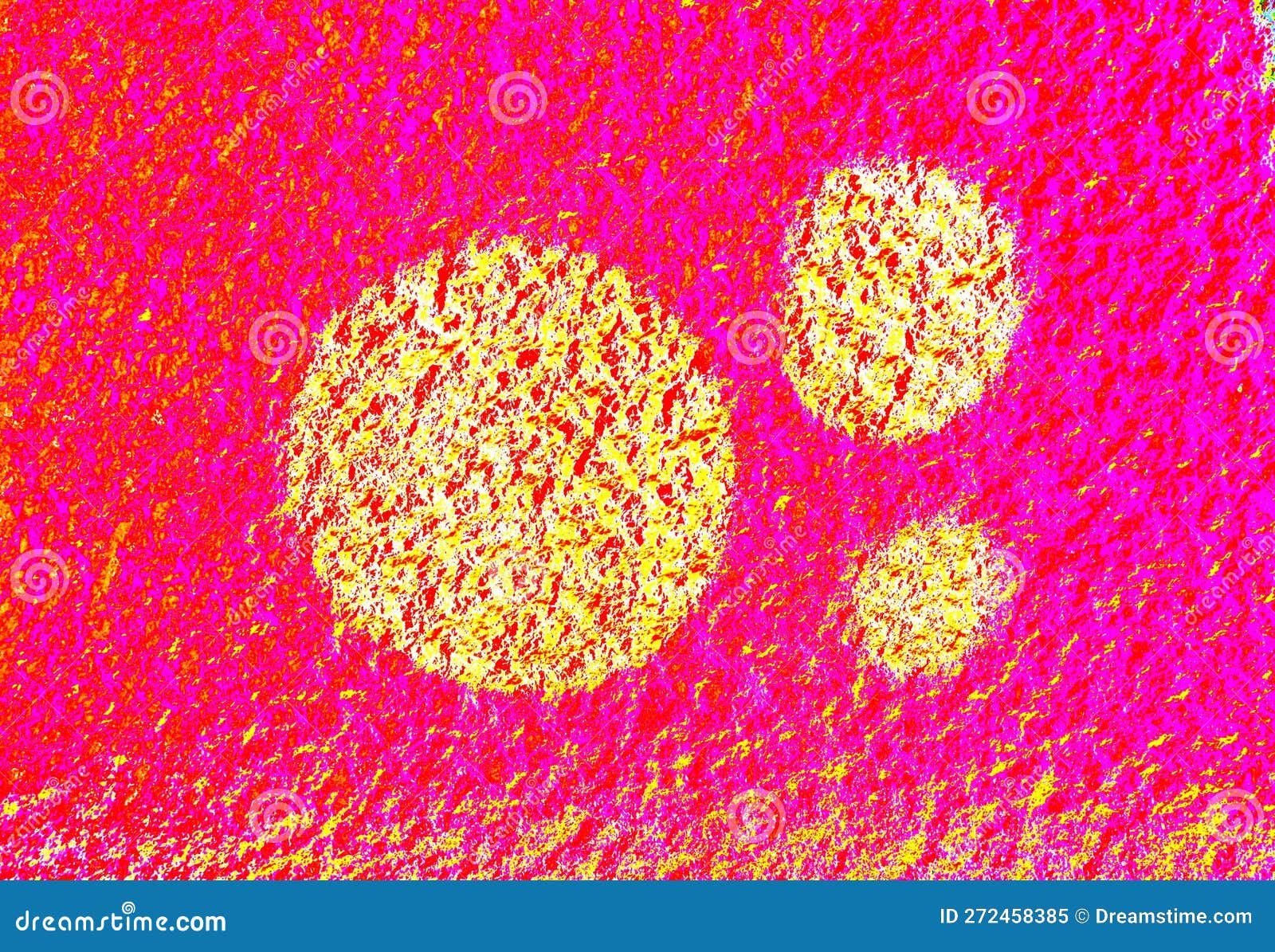 Three Circles of Different Sizes, Abstraction, Large Round Spots. Stock ...