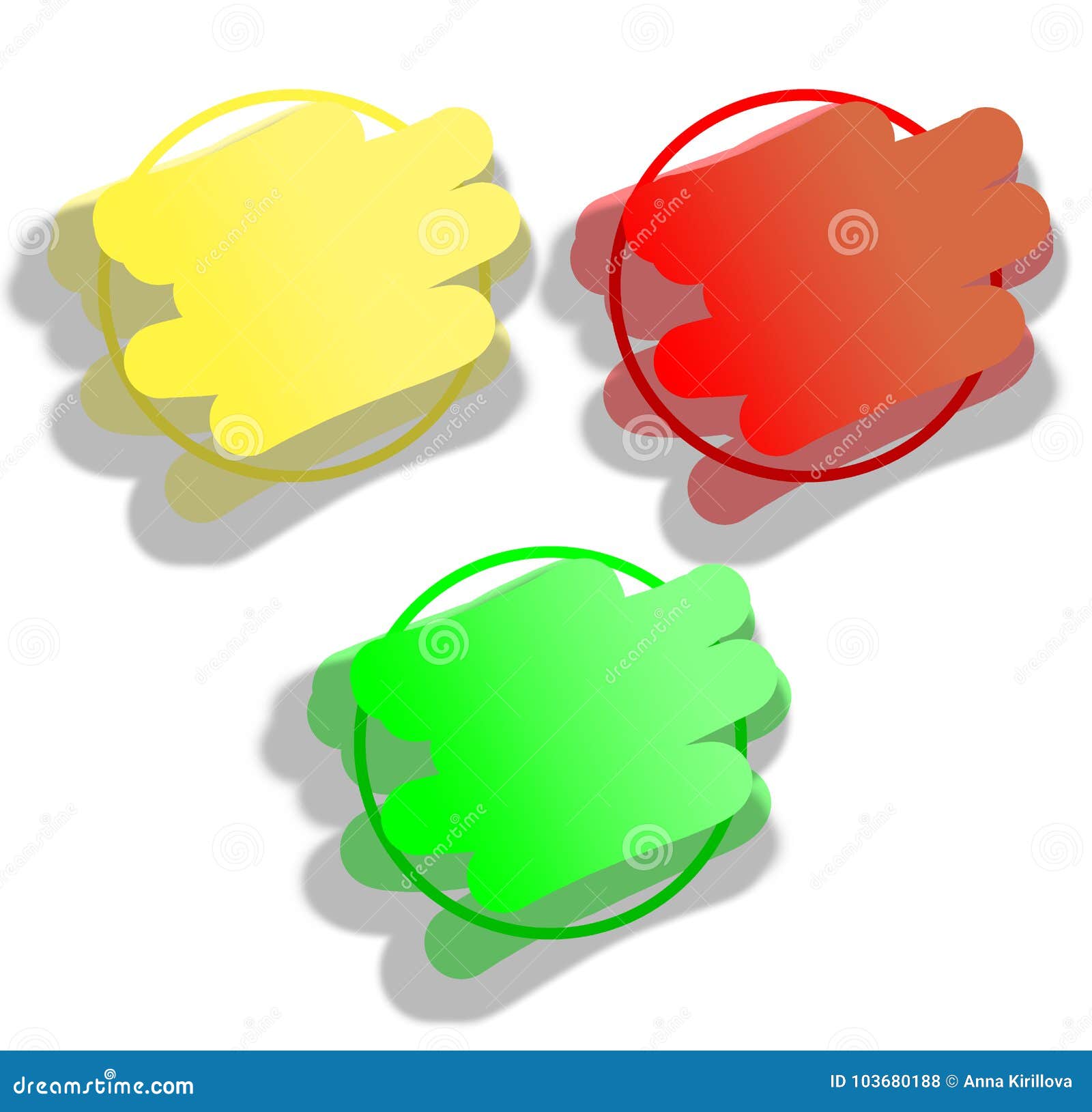 Three circles stock illustration. Illustration of shapes - 103680188