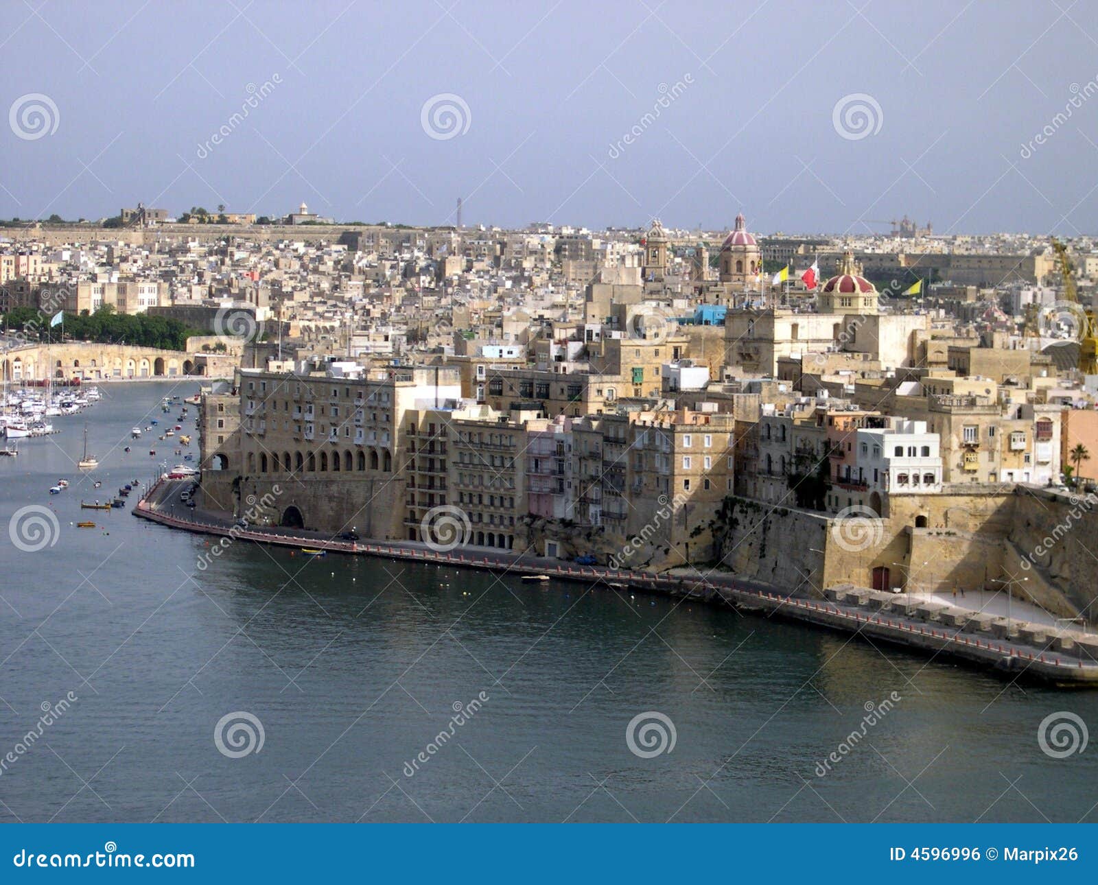 Three Cities, Malta stock photo. Image of harbour, capital - 4596996