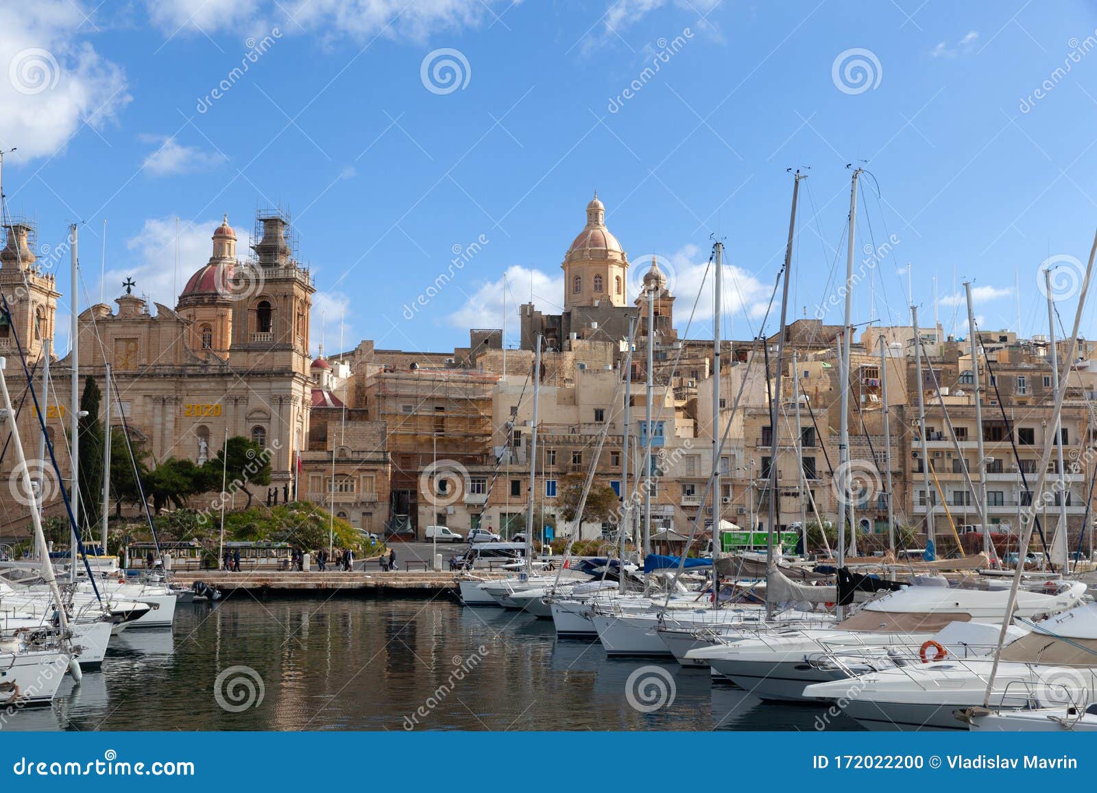 Three cities, Malta stock photo. Image of travel, church - 172022200