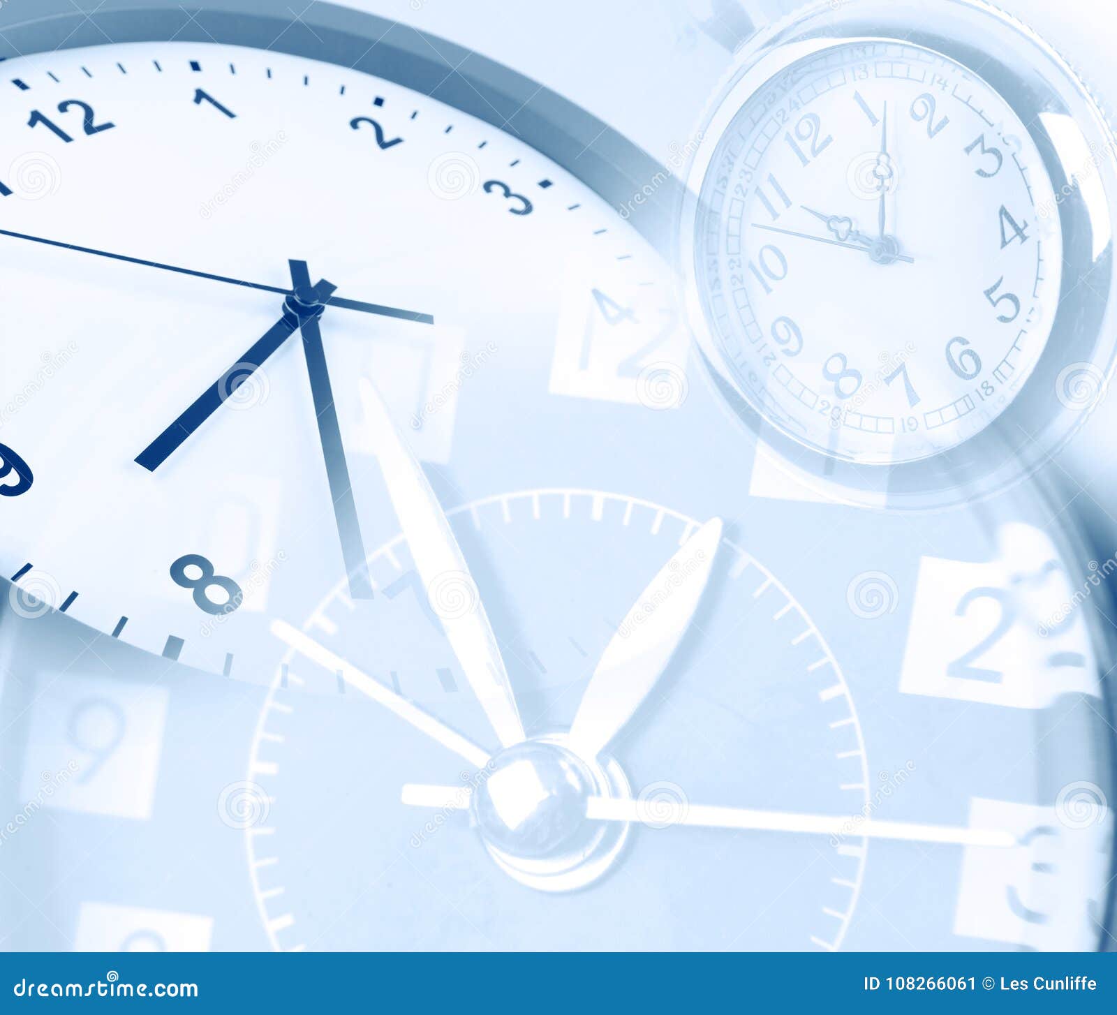Three clock faces stock image. Image of objects, timer - 108266061
