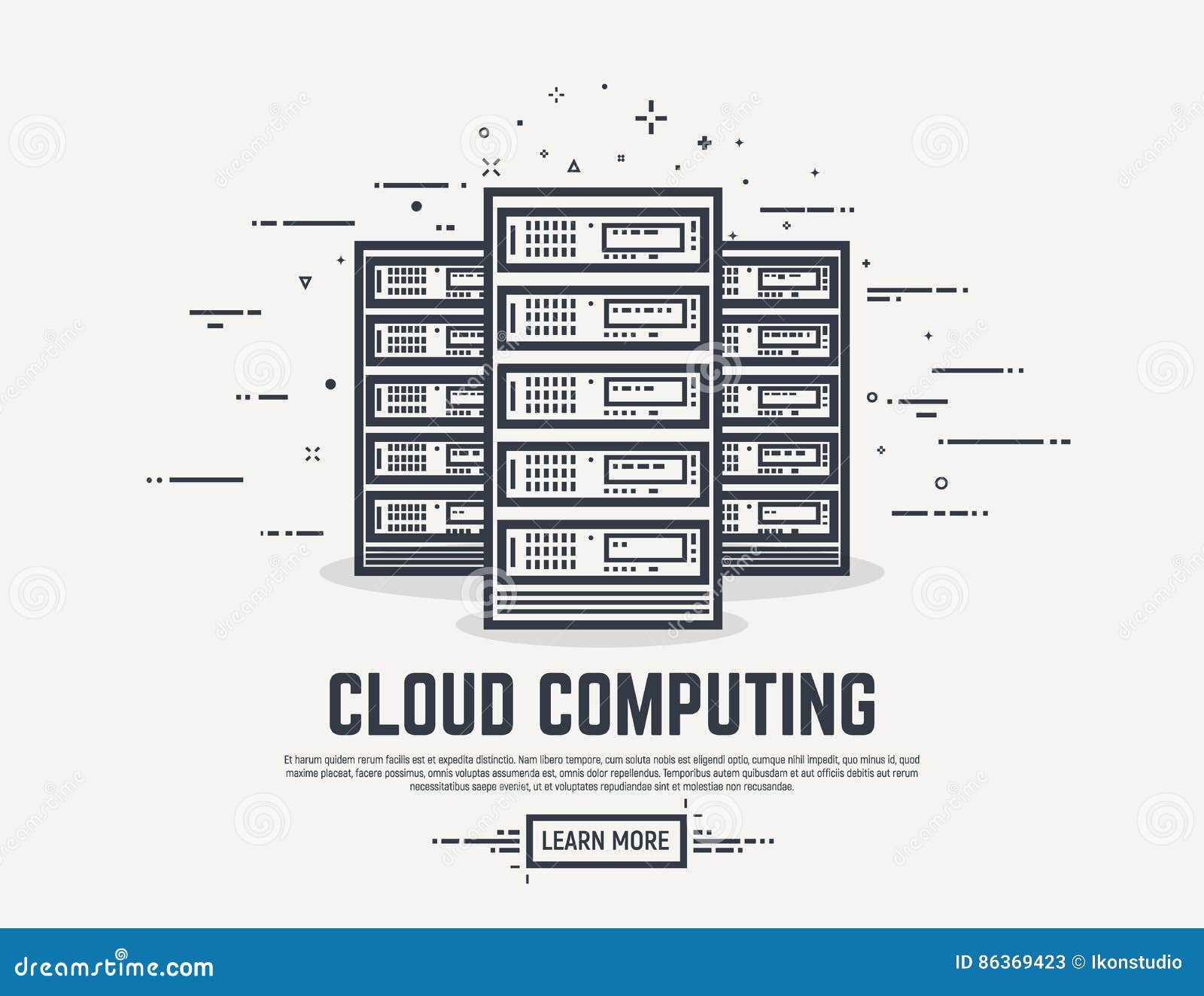 Server line illustration stock vector. Illustration of data - 86369423