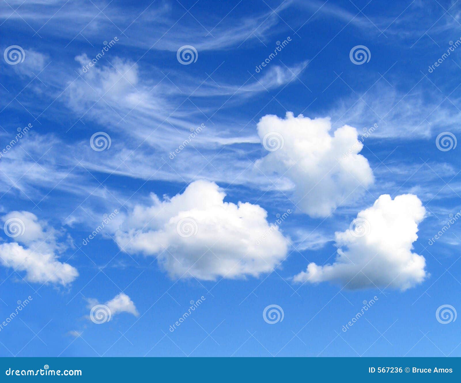 Three clouds stock photo. Image of serenity, movement, cotton - 567236