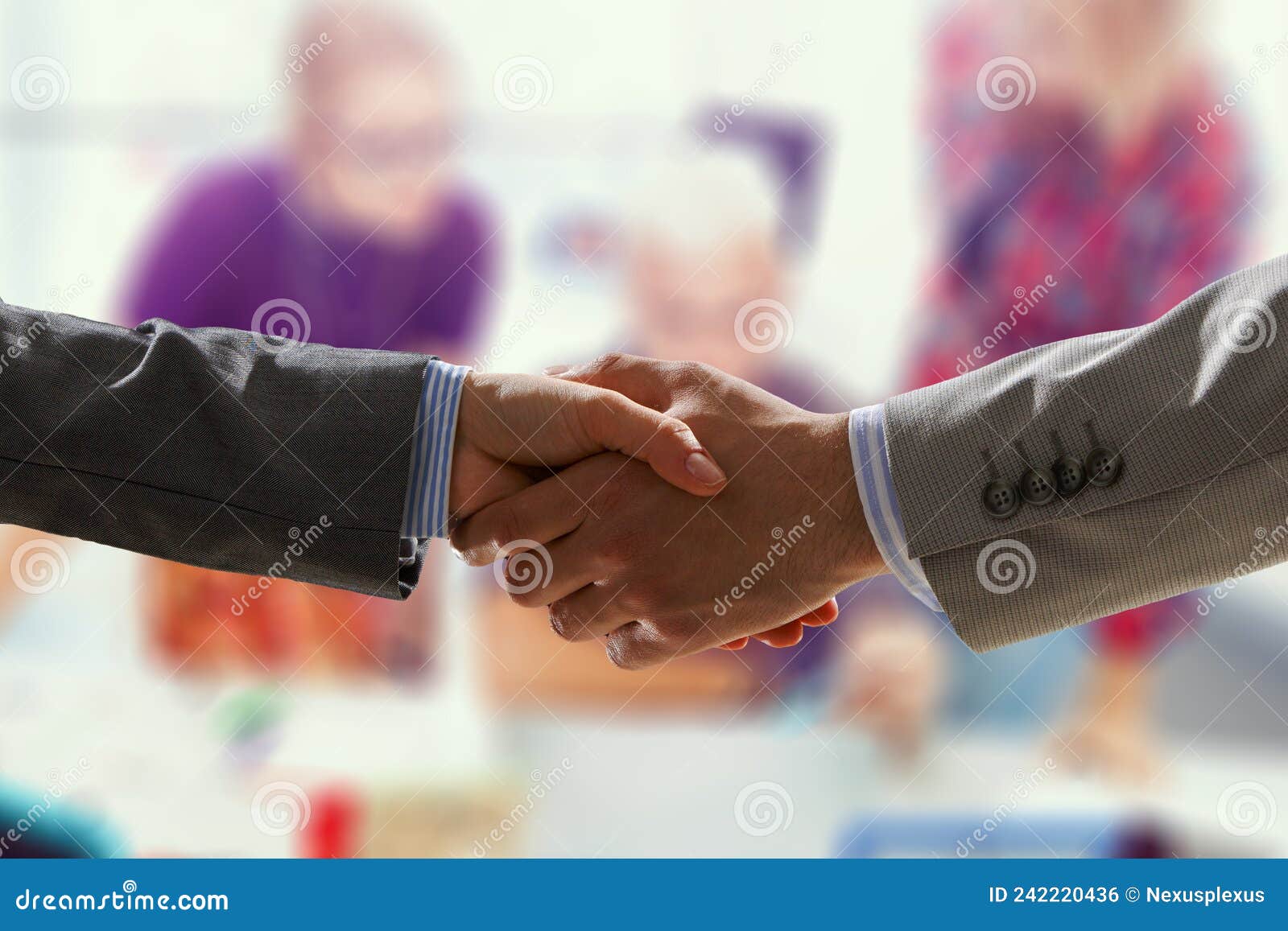 Three Co-workers Working Together . Mixed Media Stock Photo - Image of ...
