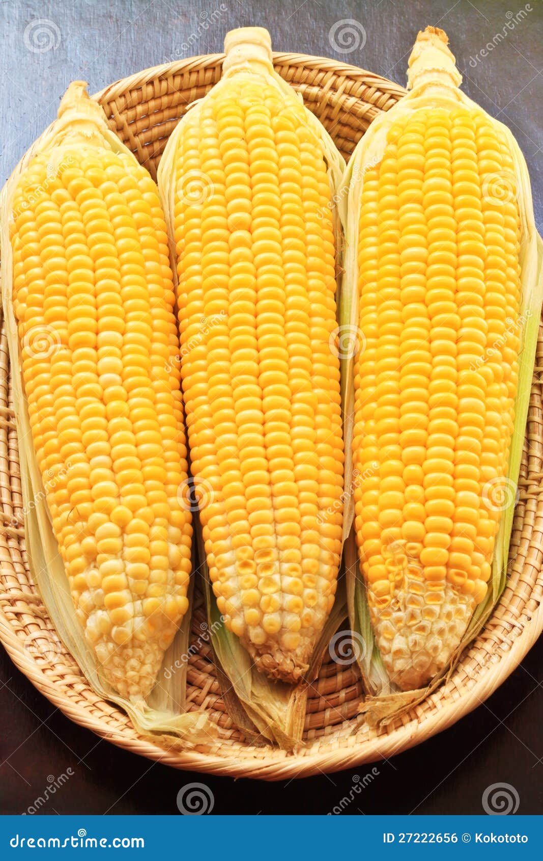 Three cob of corn stock photo. Image of fresh, carbohydrates - 27222656