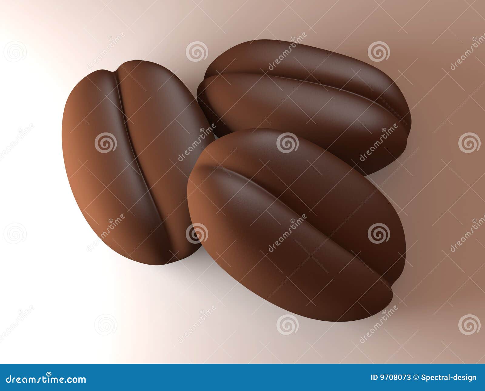 Three Coffee Beans stock illustration. Illustration of flavor - 9708073