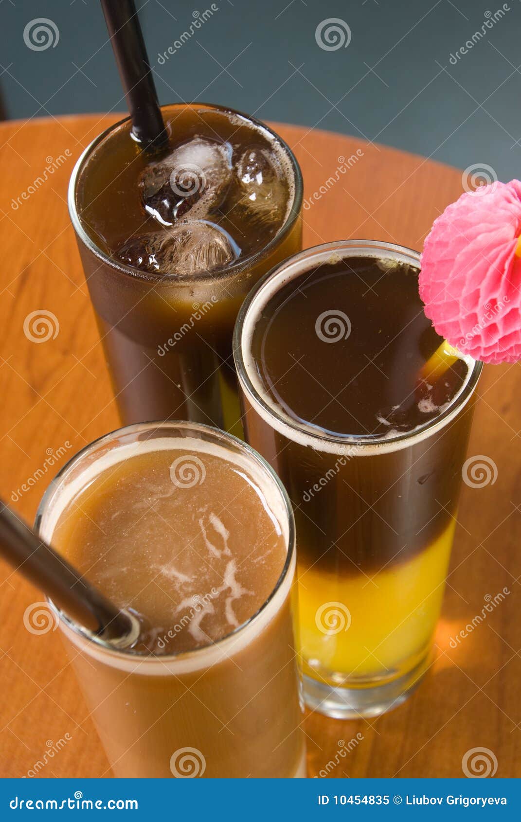 Three coffee cocktails stock image. Image of alcohol - 10454835
