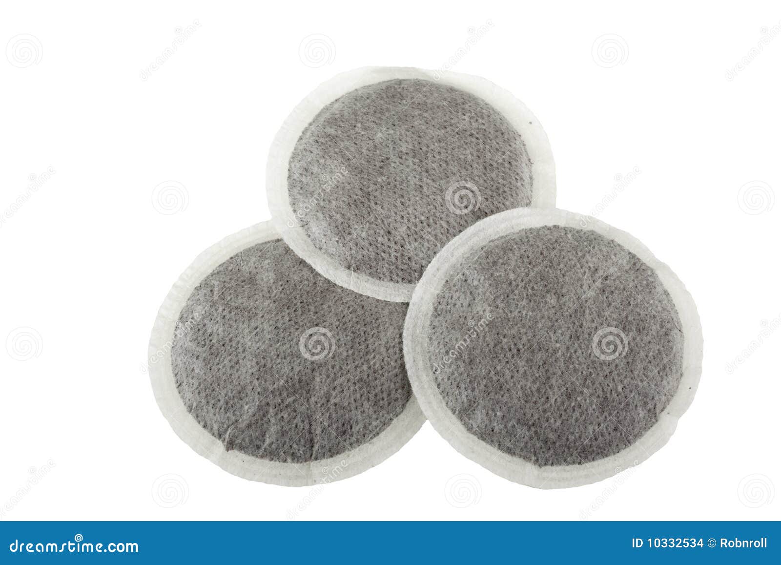 Three Coffee Pads Isolated on White Stock Photo - Image of arabica ...