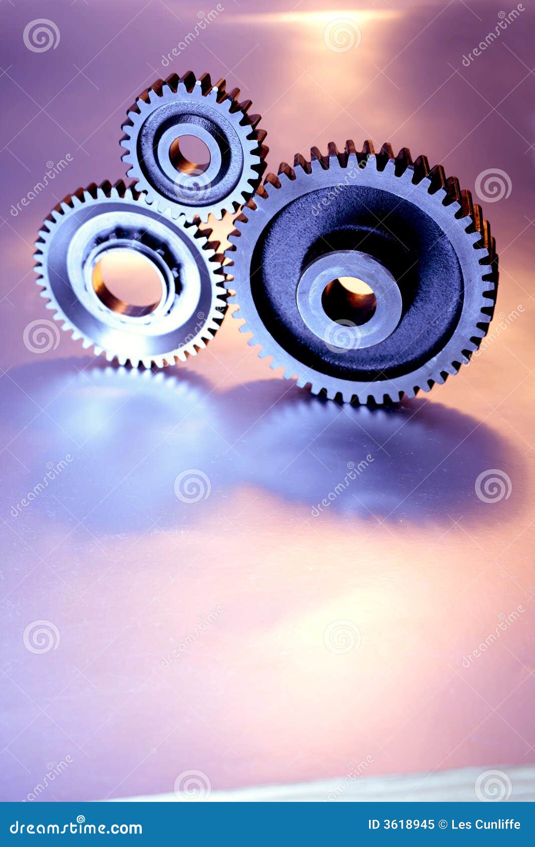 Three cogs stock image. Image of metaphor, industry, interlock - 3618945