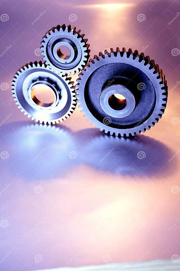 Three cogs stock image. Image of metaphor, industry, interlock - 3618945