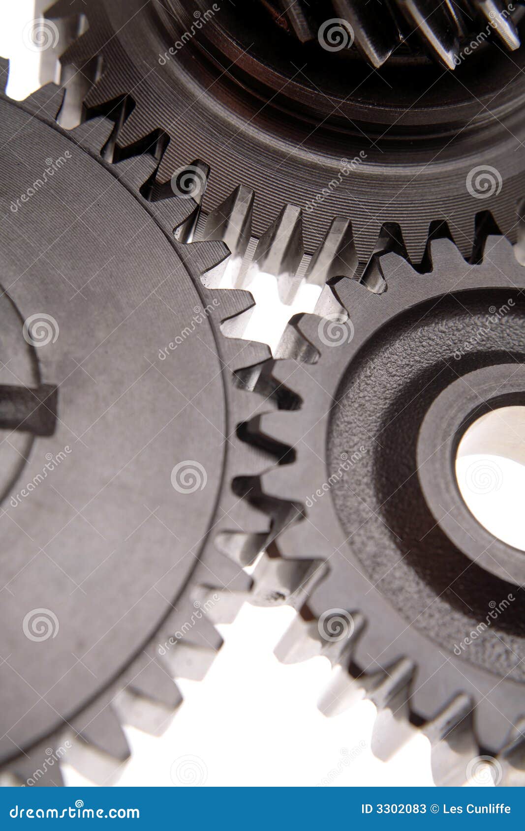 Three cogwheels stock image. Image of connection, interlocked - 3302083