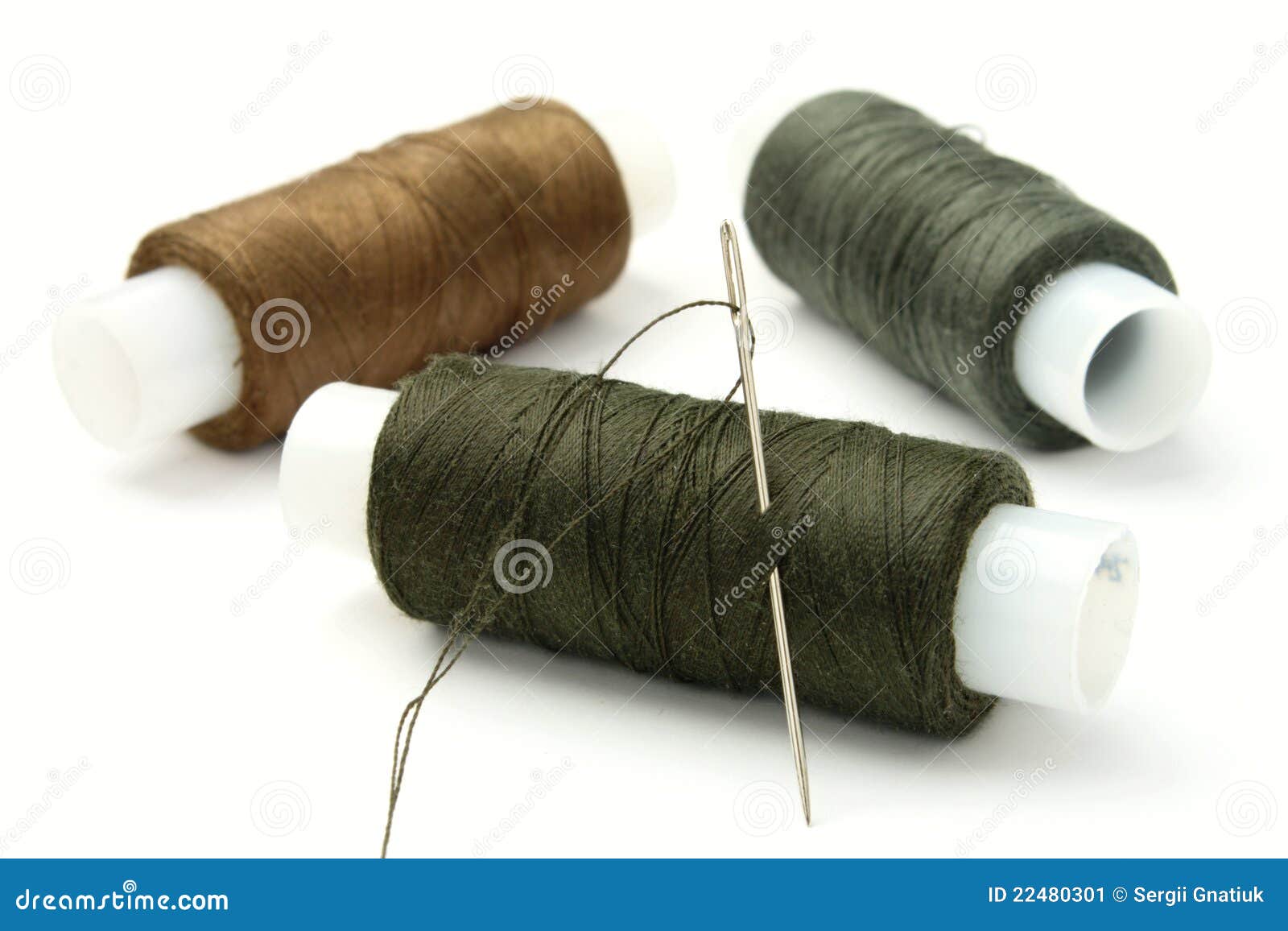 Three coils of threads stock image. Image of white, craft - 22480301