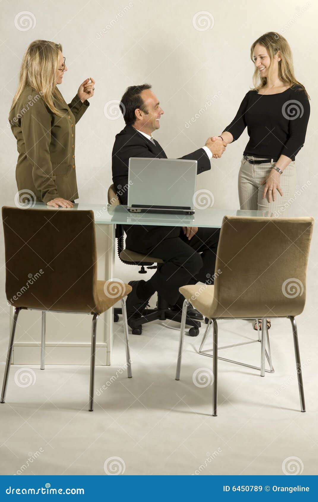 Three Colleagues stock image. Image of forties, meeting - 6450789