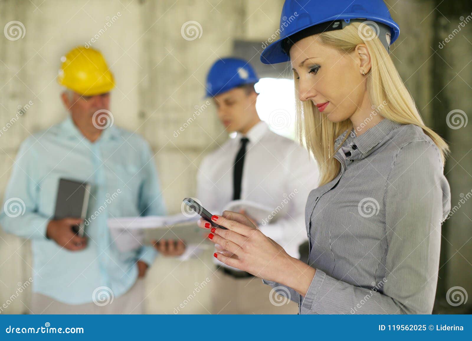 Group of Professional Construction Managers. Stock Image - Image of ...