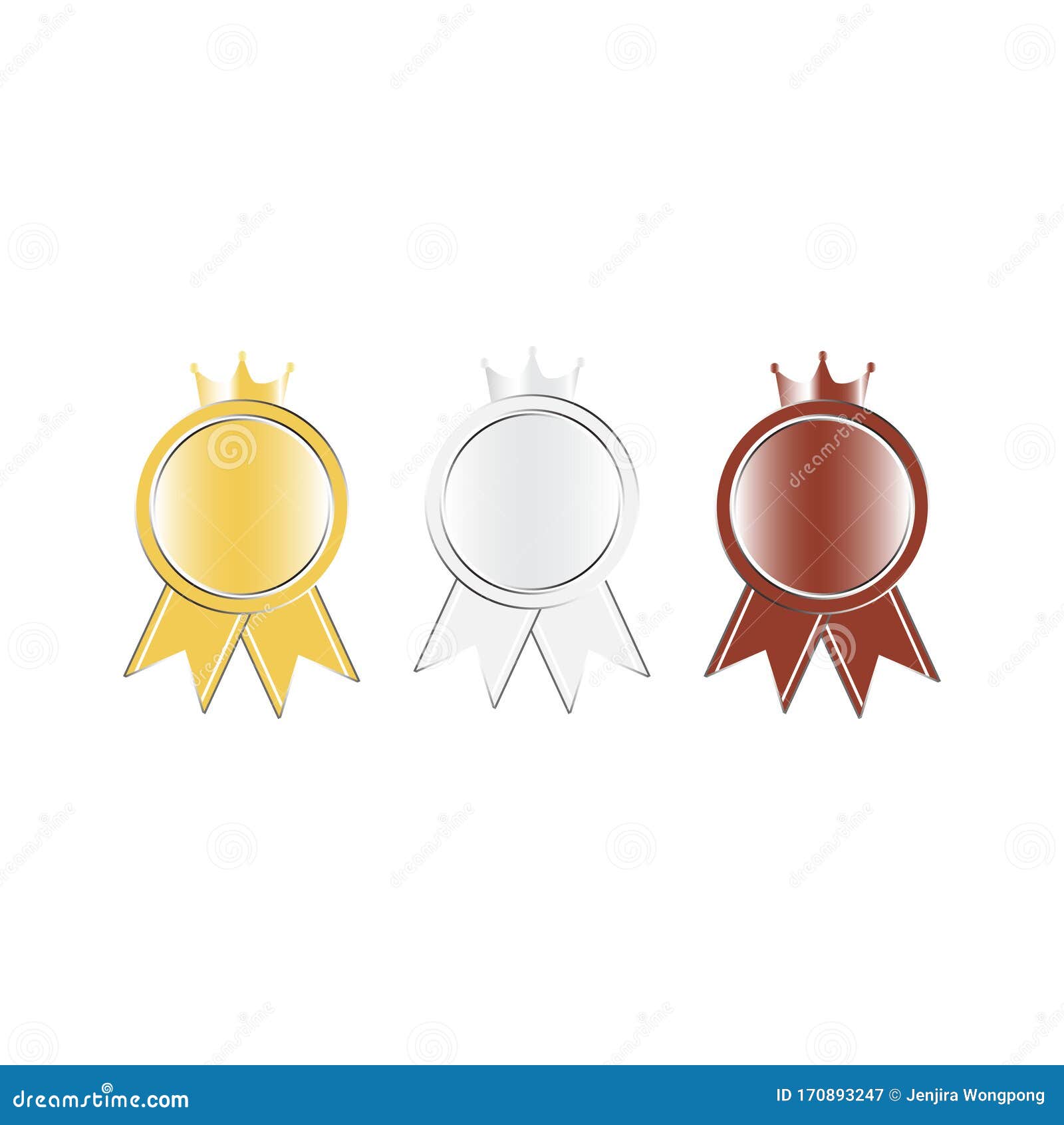 Award ribbon set stock illustration. Illustration of label - 170893247